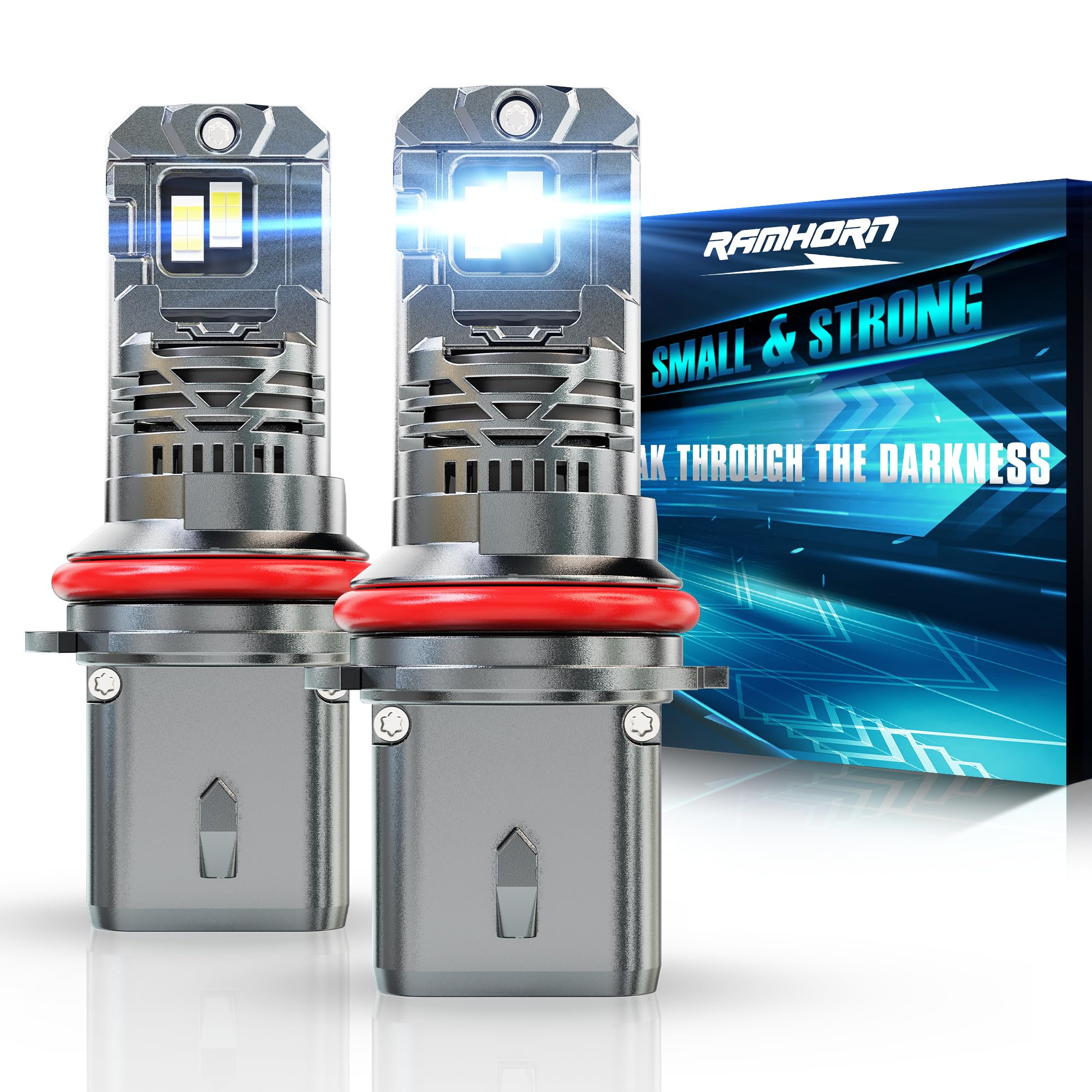 Amazon.com: RAMHORN 9007 Light Bulbs,HB5 Light Bulb 500% Brightness ...