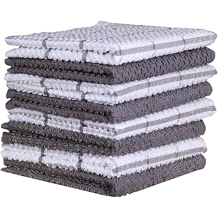 Amazon.com: Glynniss Dishcloths Kitchen Highly Absorbent Dish Rags 100% ...