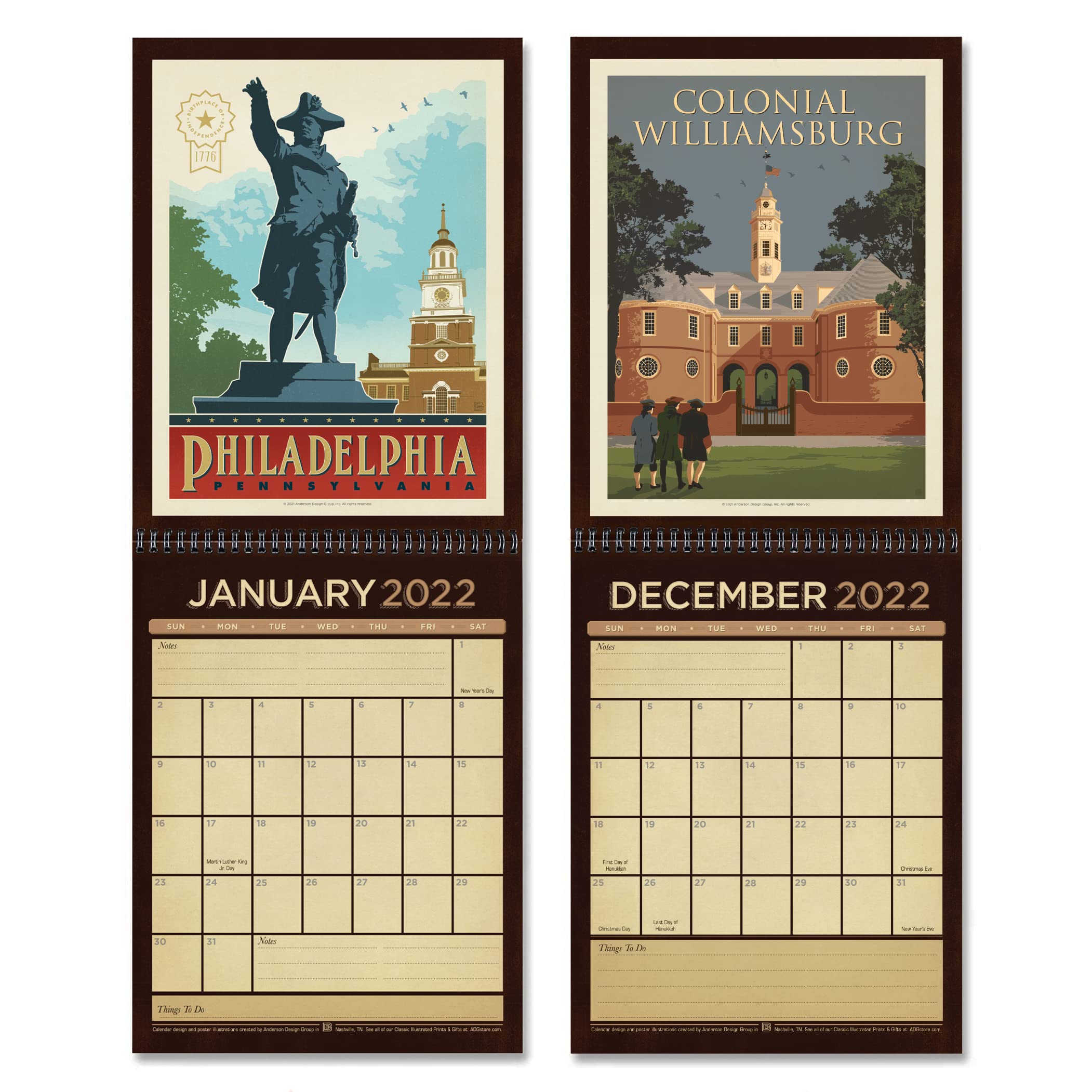 Snapklik.com : Americanflat 18 Month Wall Calendar - American ...