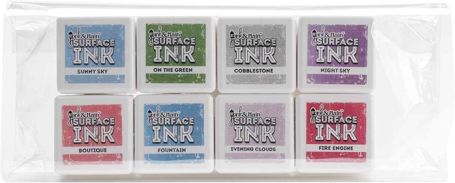 Amazon.com: Pink & Main PMI009 Mini Ink Pad Bundle 8/Pkg : Arts, Crafts ...