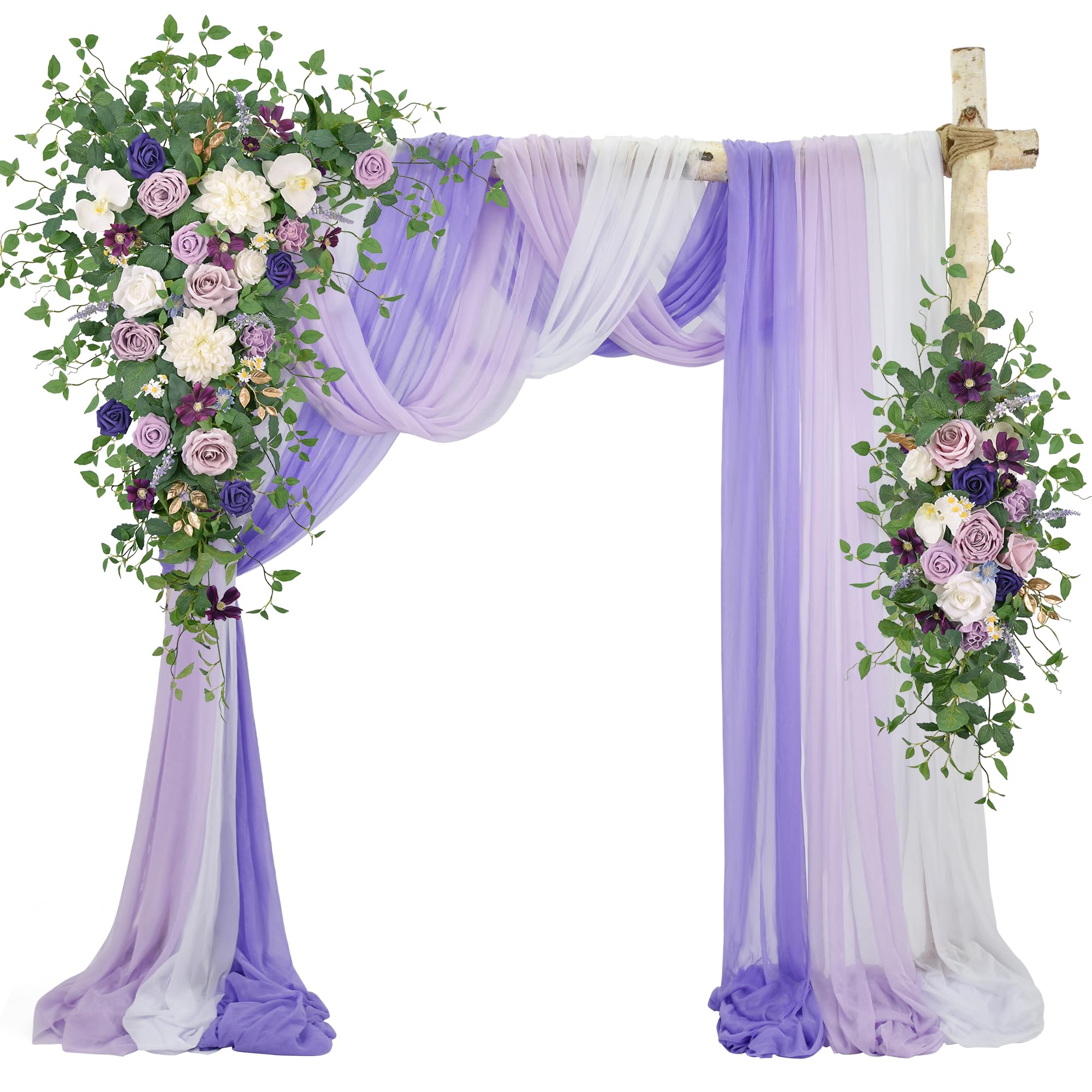 Amazon.com: Ting's time Wedding Arch Flowers Kit (Set of 5) 2 Pcs ...