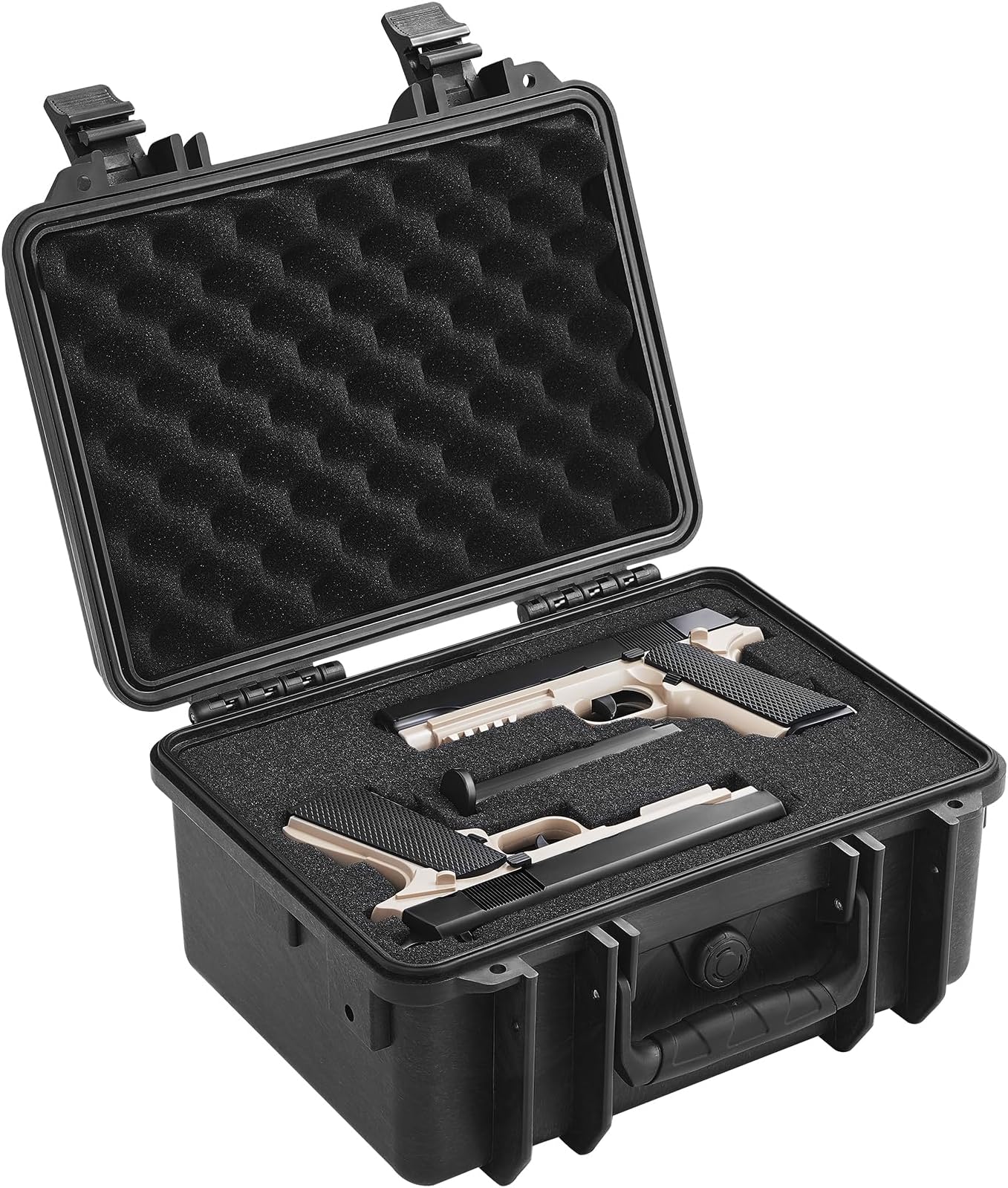 Amazon.com: VEVOR Hard Pistol Cases with Pre-cut PU Foam, Waterproof ...