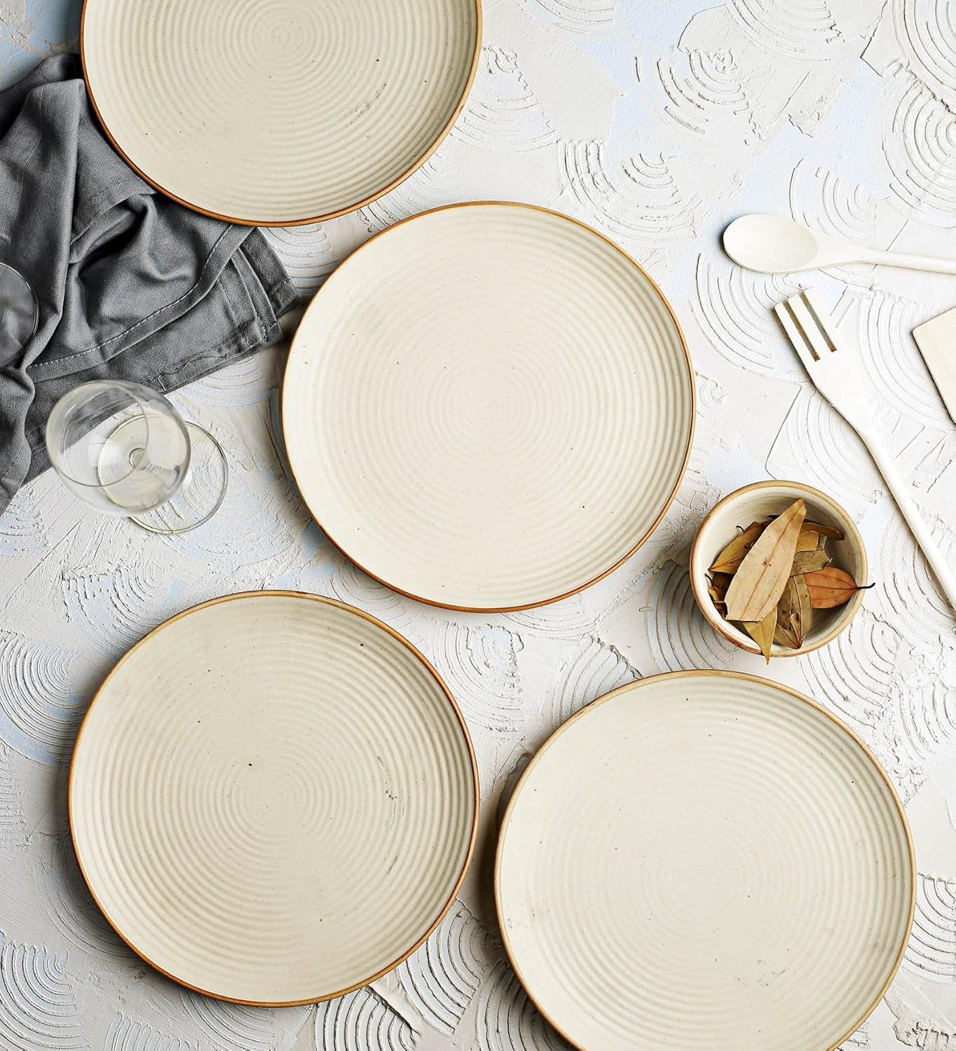 Buy miah decor Ceramic Dinner Plates Set of 4 (Size 10 Inches ...