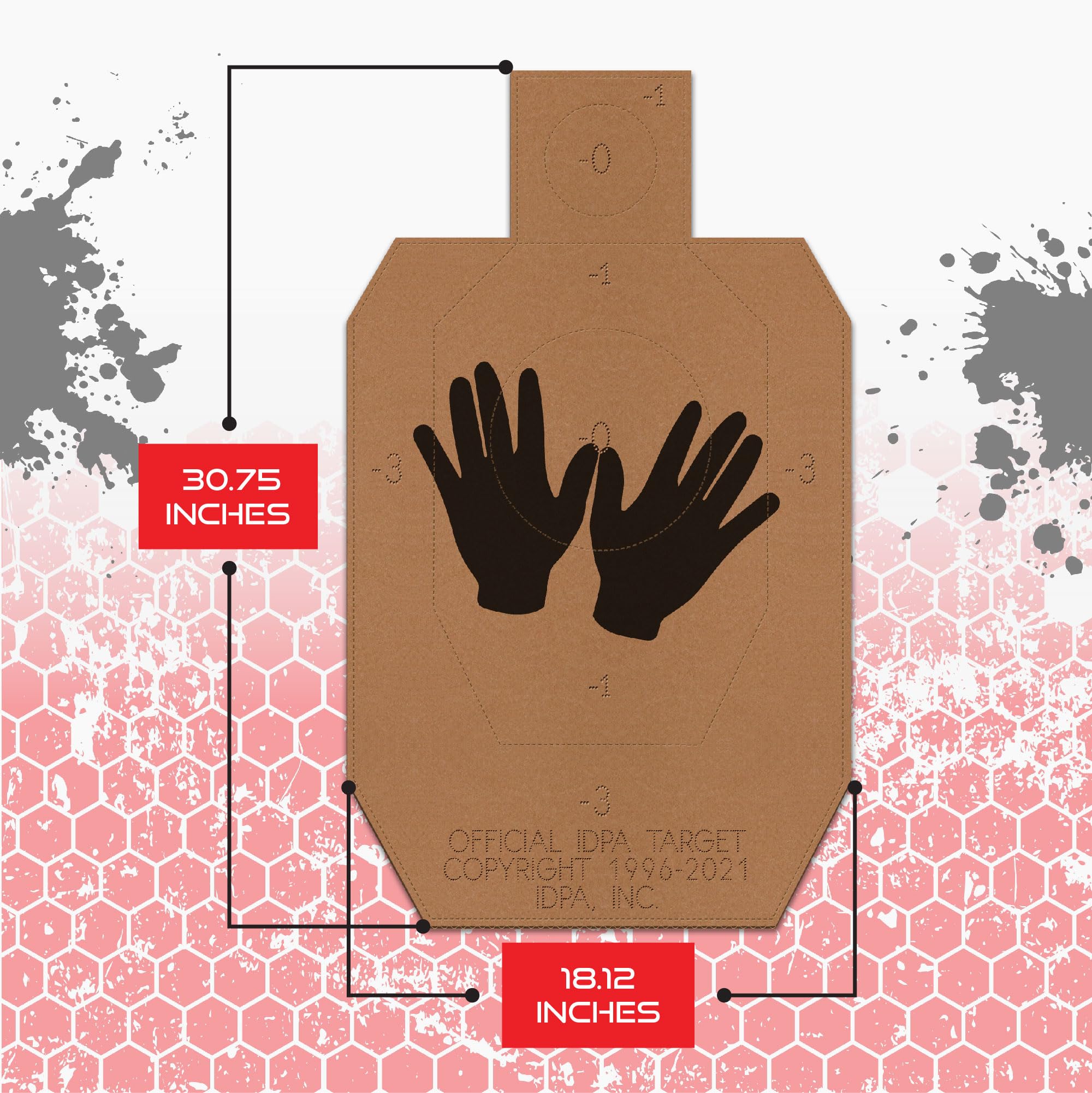 Snapklik.com : Official IDPA Cardboard Shooting Targets, Competition ...