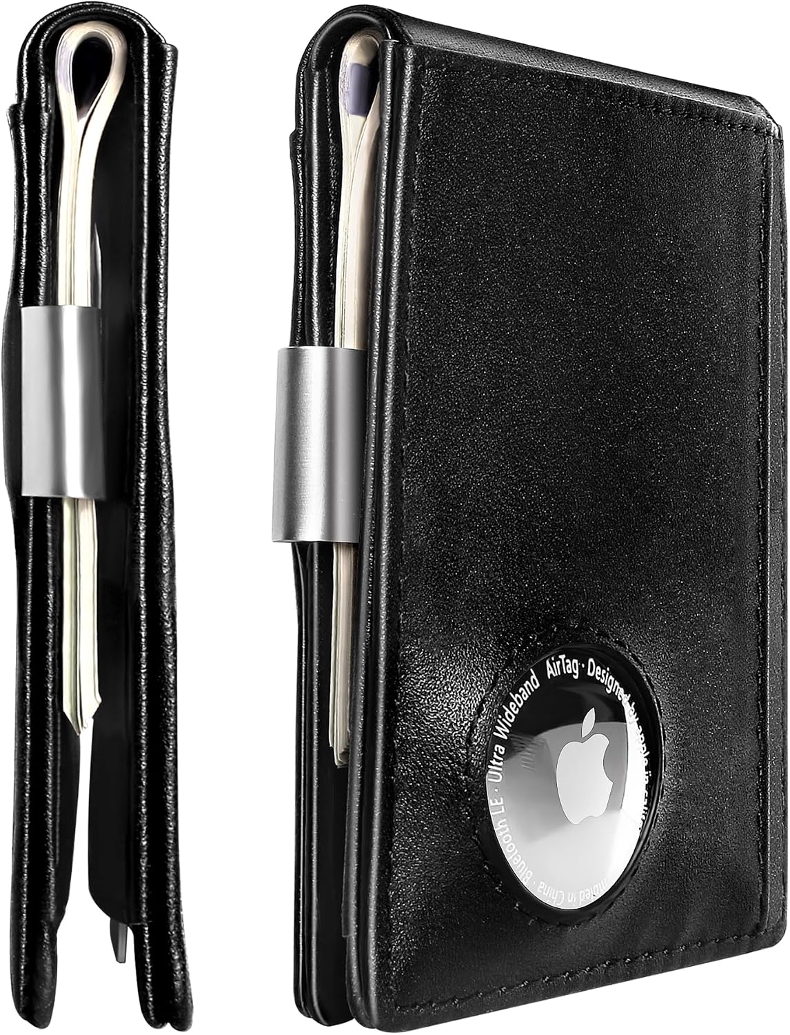 Amazon.com: Meifei Genuine Leather Wallet for Men RFID Blocking Slim ...