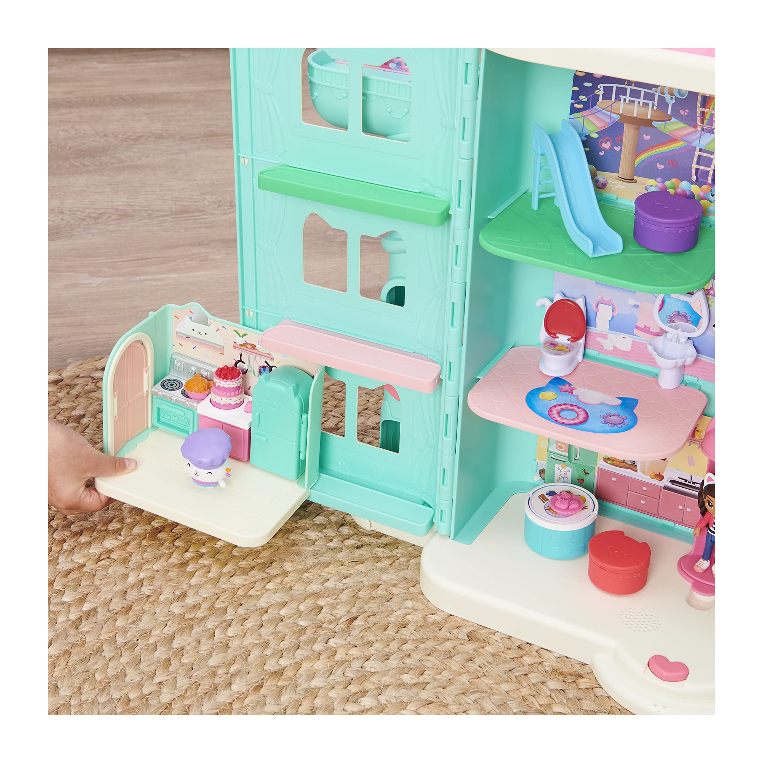 Gabby's Dollhouse, Bakey with Cakey Kitchen with Figure and 3 ...
