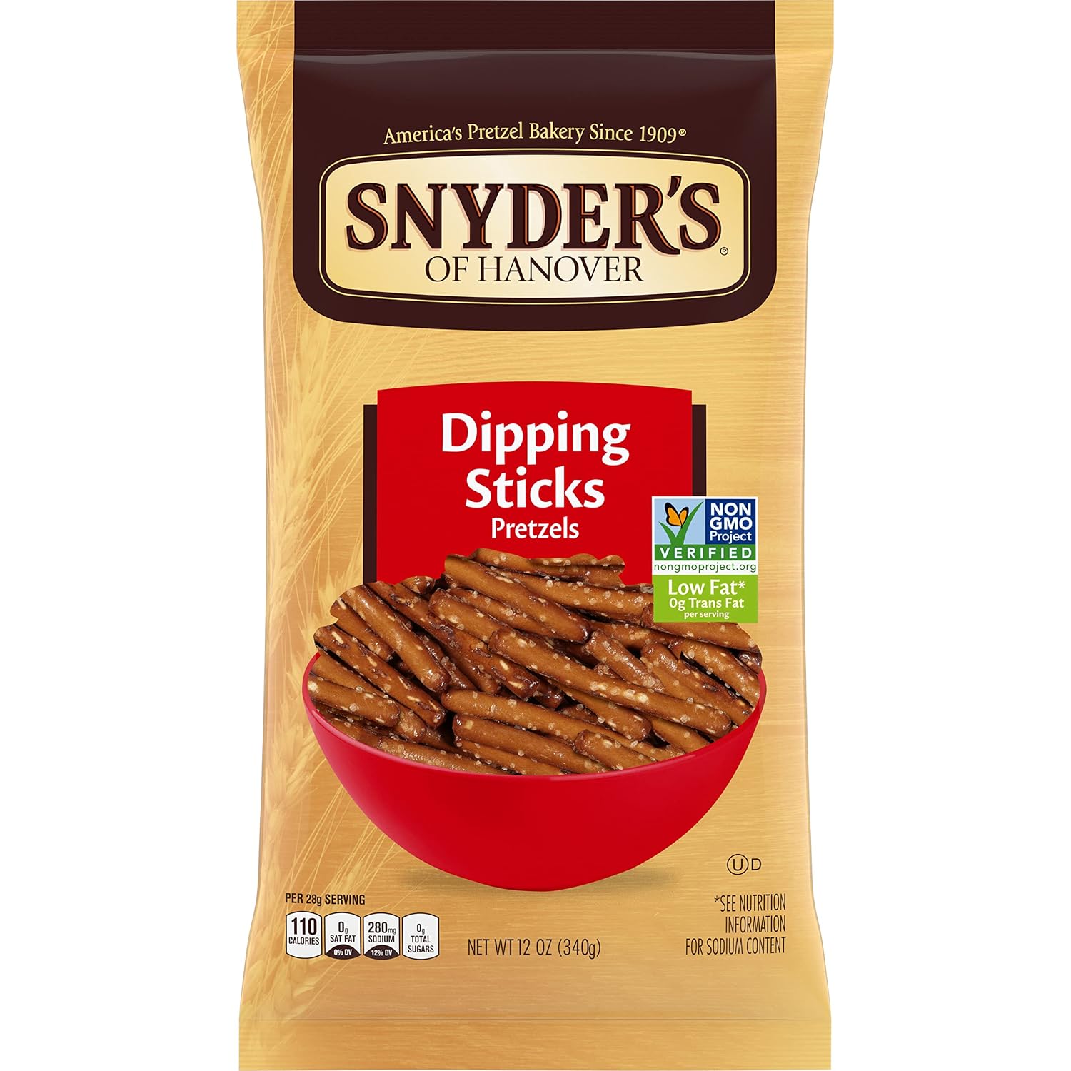 Amazon.com: Snyder's of Hanover, Pretzel Dipping Sticks, 12 Oz Bag ...