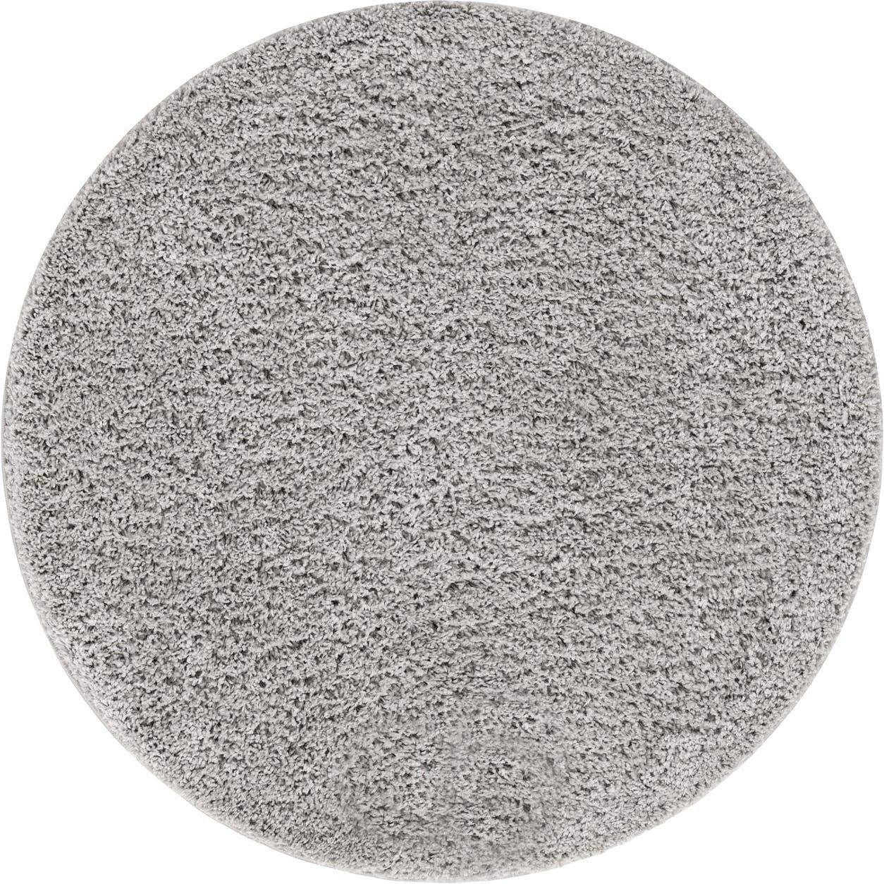 Amazon.com: Rugs.com Everyday Shag Rug – Light Gray 4 Ft Round Shag Rug ...
