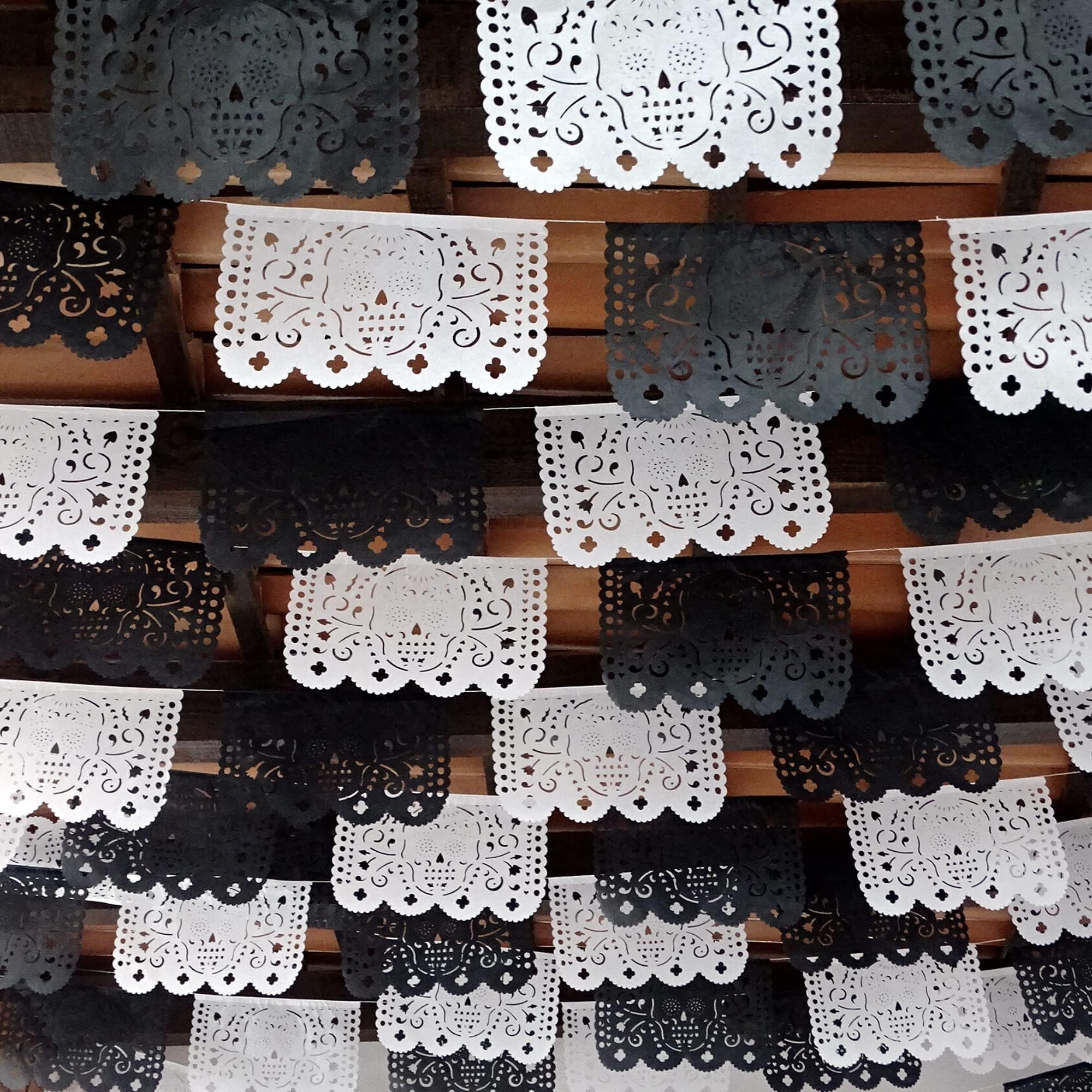 Amazon.com: 5 Pk Dia de Los Muertos Papel Picado, Extra Fancy Mexican ...