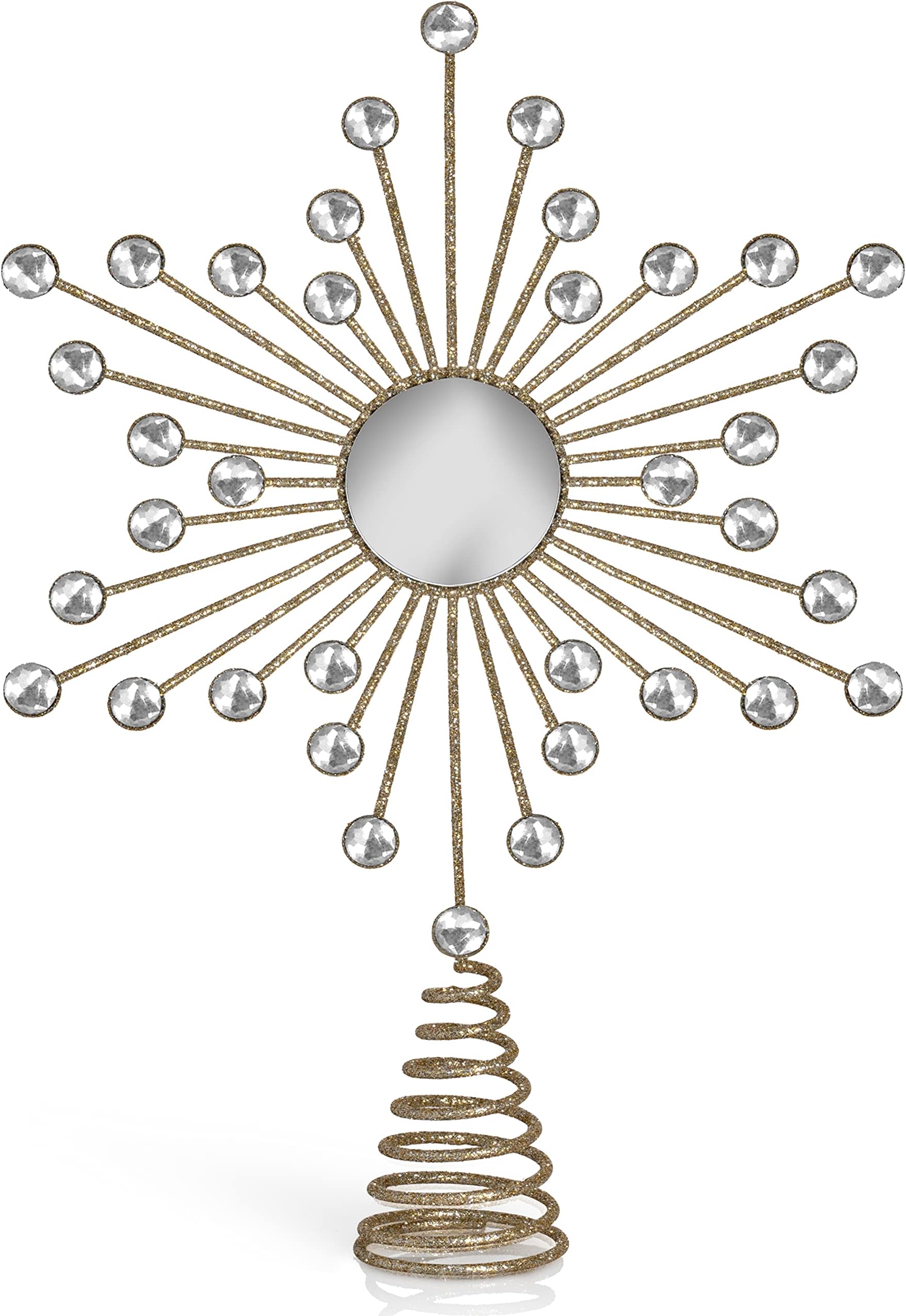 Amazon.com: Roman 133174 Gold Burst Tree Topper Spikes on Spring, 15 ...