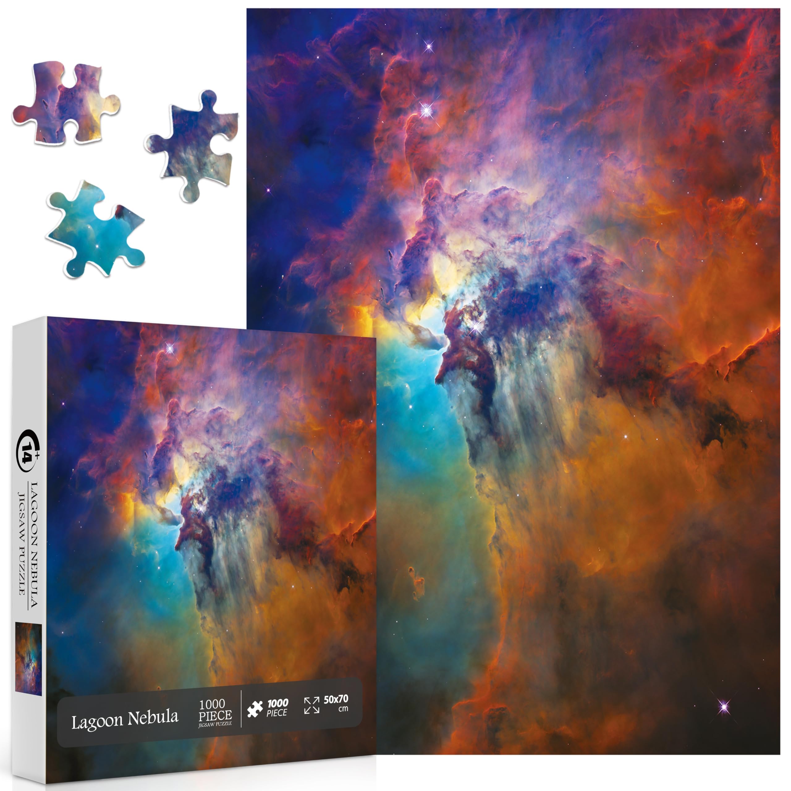 Space Puzzle for Adults 1000 Pieces, Solar System Galaxy Jigsaw Puzzle ...
