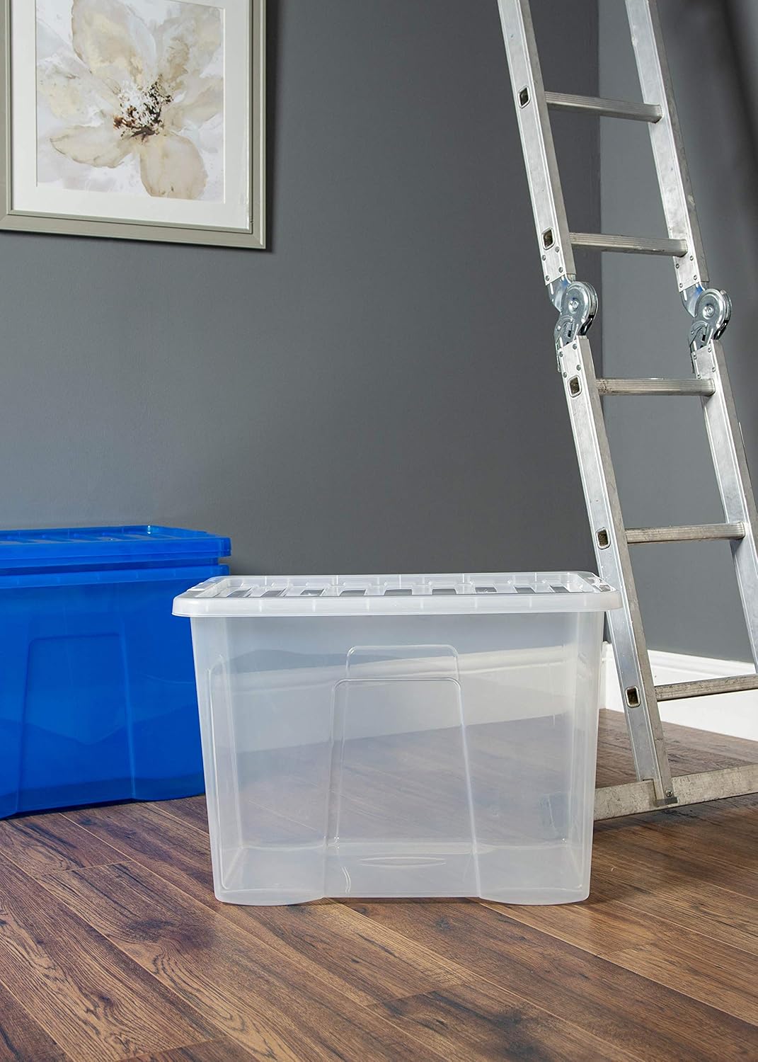 Buy VSL 5 x 80 Litre Plastic Storage Box - Extra Large - Storage ...