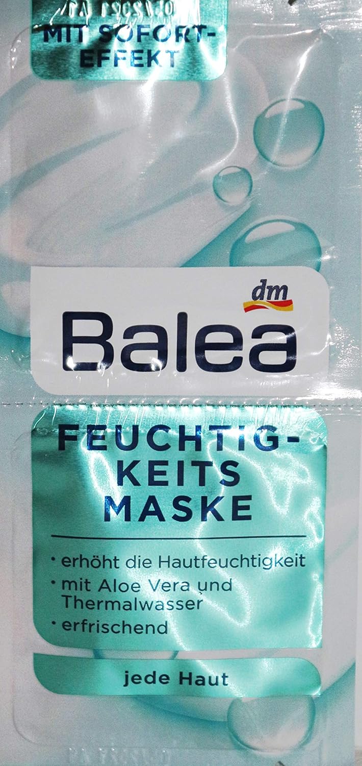Balea Moisturising Mask Pack of 10 for 20 Applications : Amazon.co.uk ...