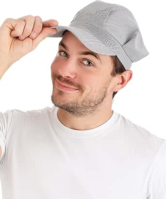 Amazon.com: Fun Costumes Adult Deluxe Train Engineer Hat Standard ...