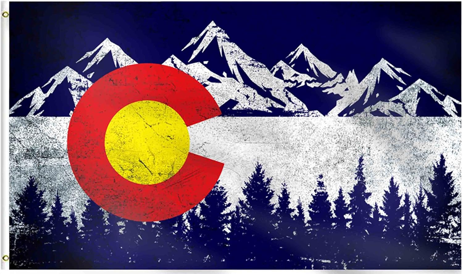 Amazon.com : Colorado Flag Mountain Flags Banner 3x5 Ft,Colorado C ...
