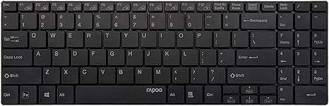 Amazon.com: Rapoo E9070 2.4G Wireless Ultra Slim Keyboard, Black ...