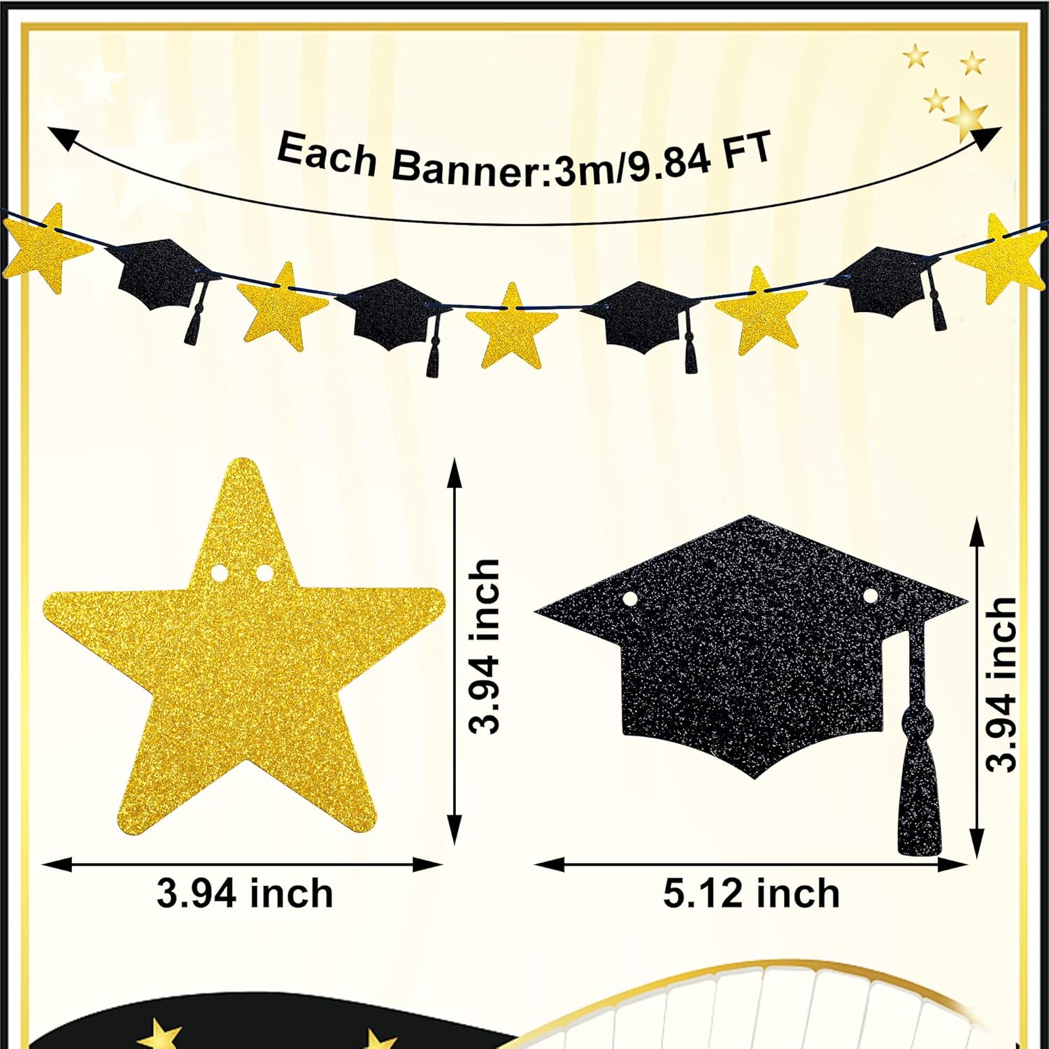 10 pancartas de graduación de papel de felicitaciones graduadas ...