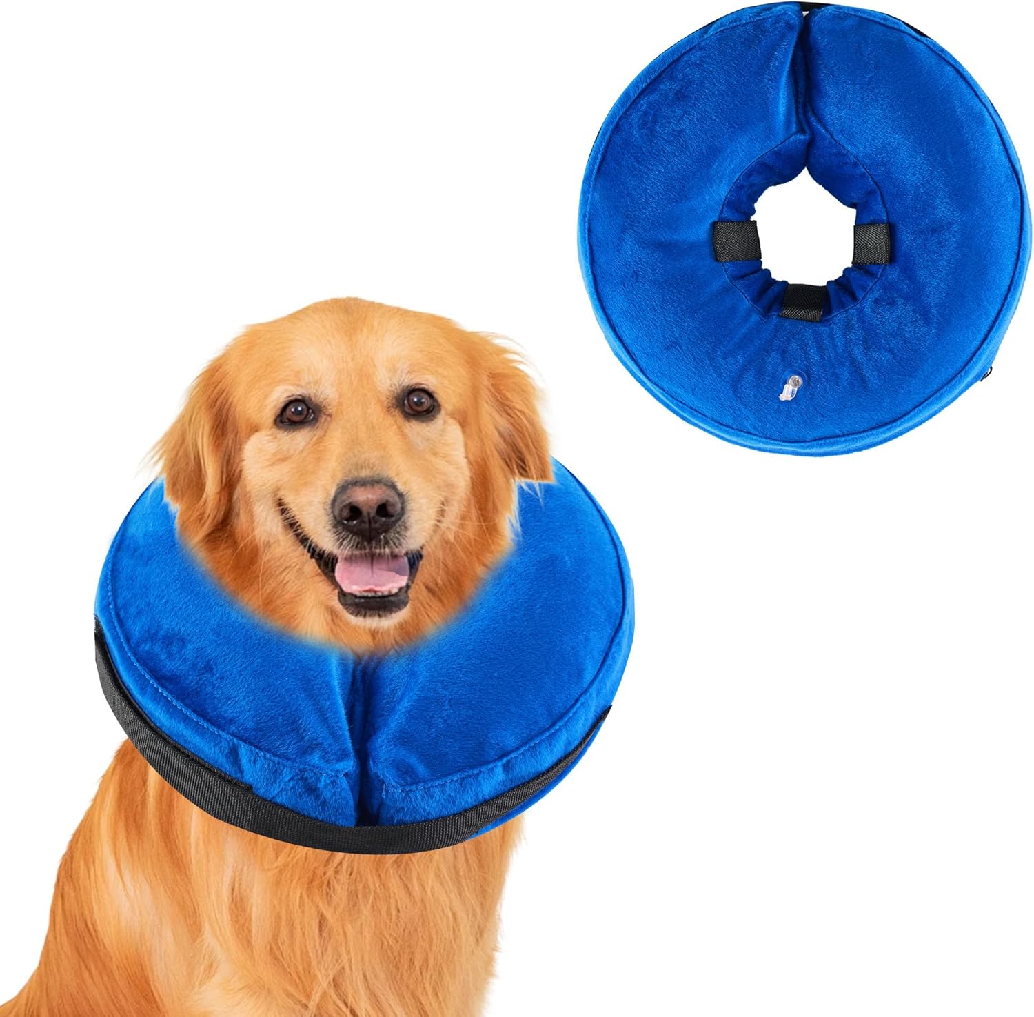 Honprodu Inflatable Dog Collar, Adjustable Protective Collar, Dog ...