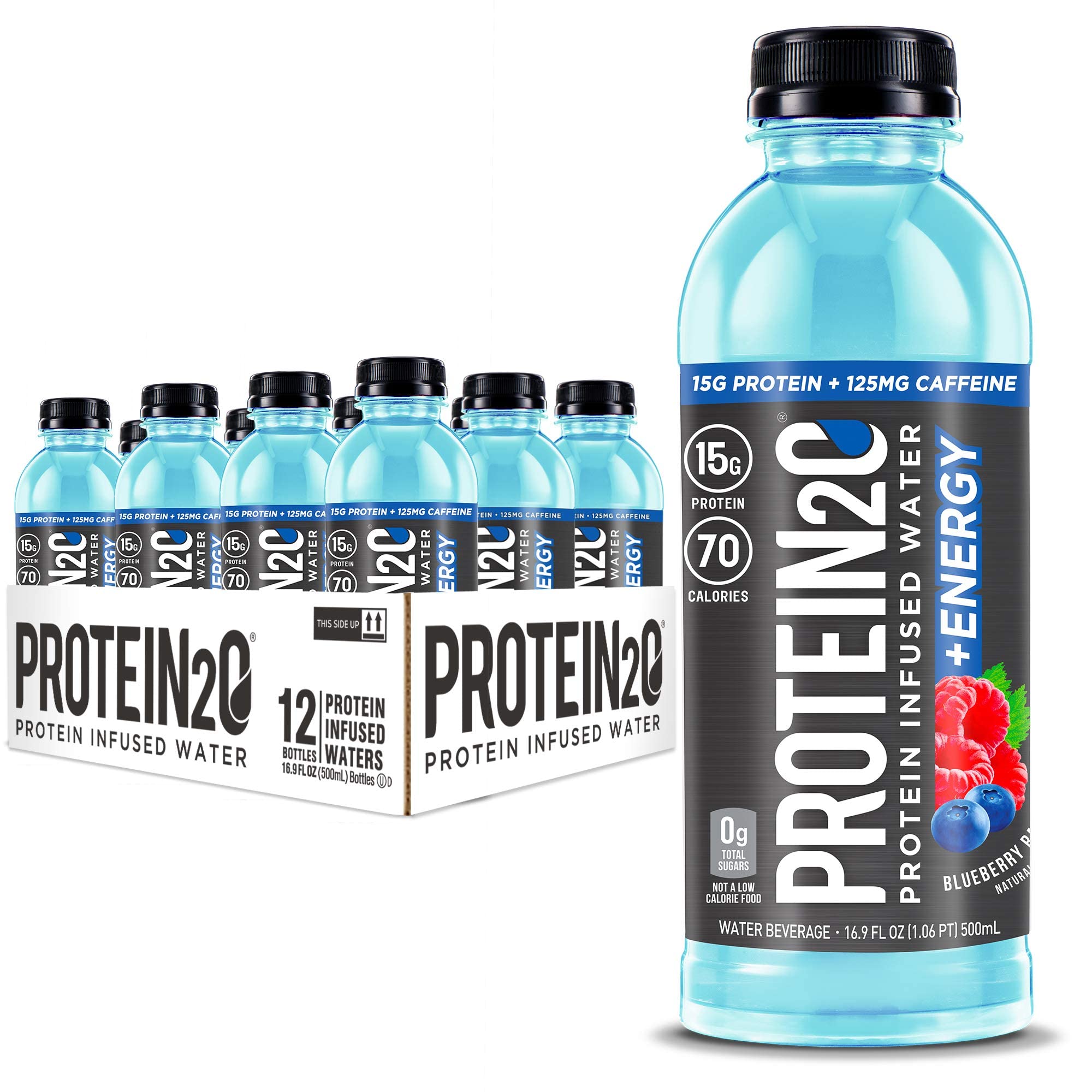 Protein2o 15g Whey Protein Infused Water Plus Energy, Blueberry ...