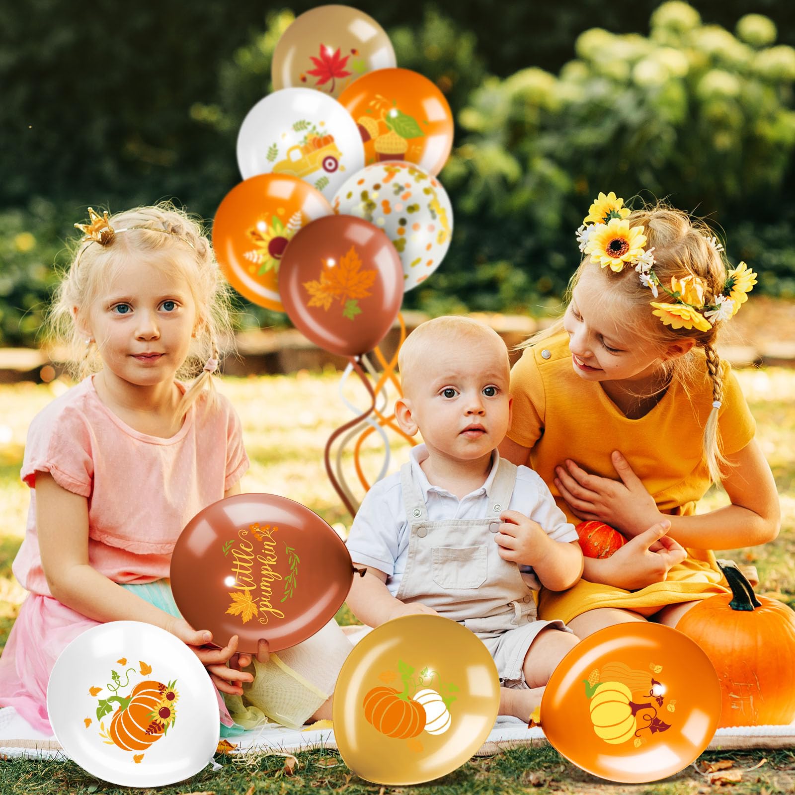 Snapklik.com : 47 Pcs Pumpkin Party Balloons Fall Theme Baby Shower ...