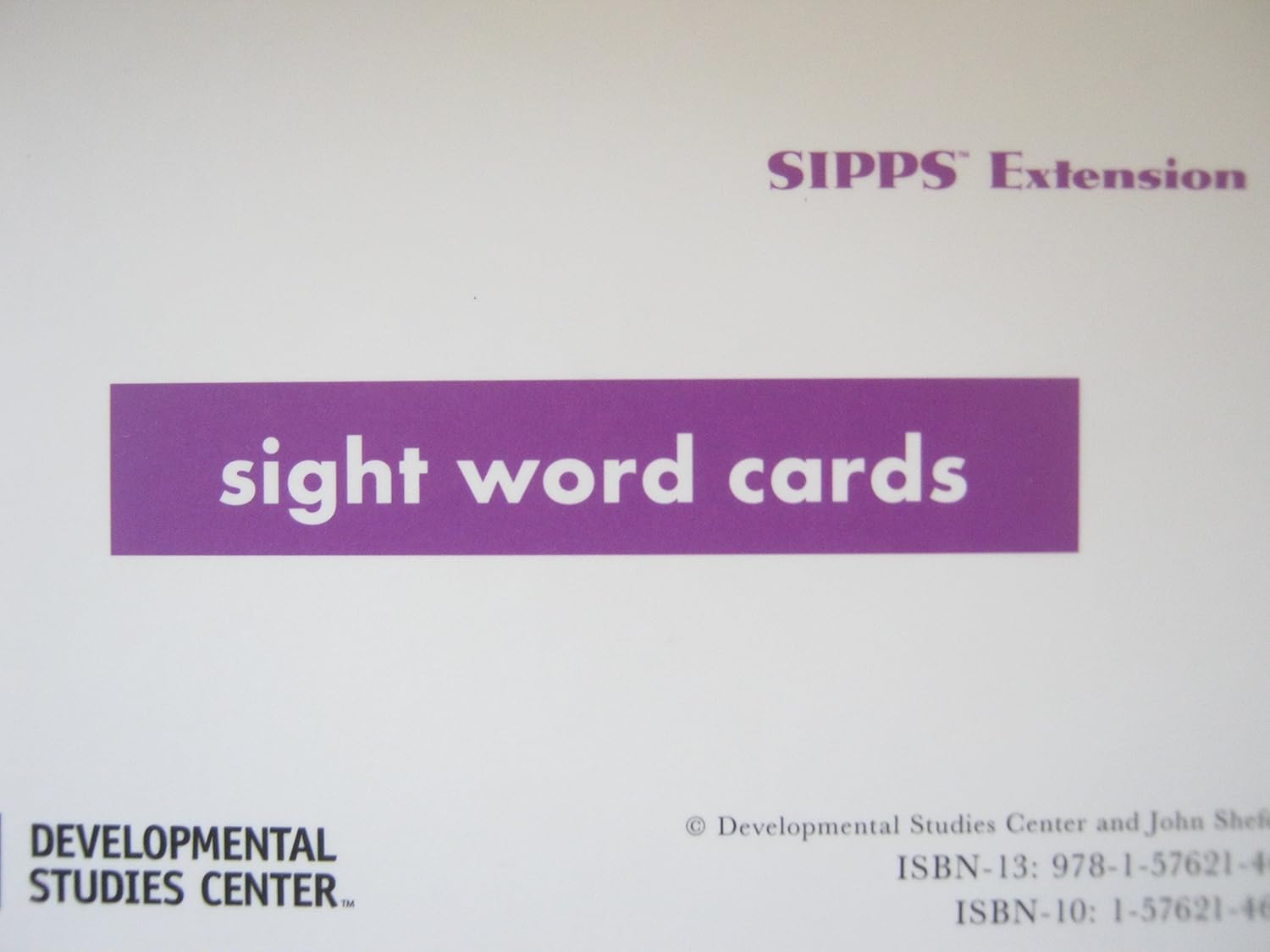 Amazon.com: SIPPS Extension Sight Word Cards : John Shefelbine: Books