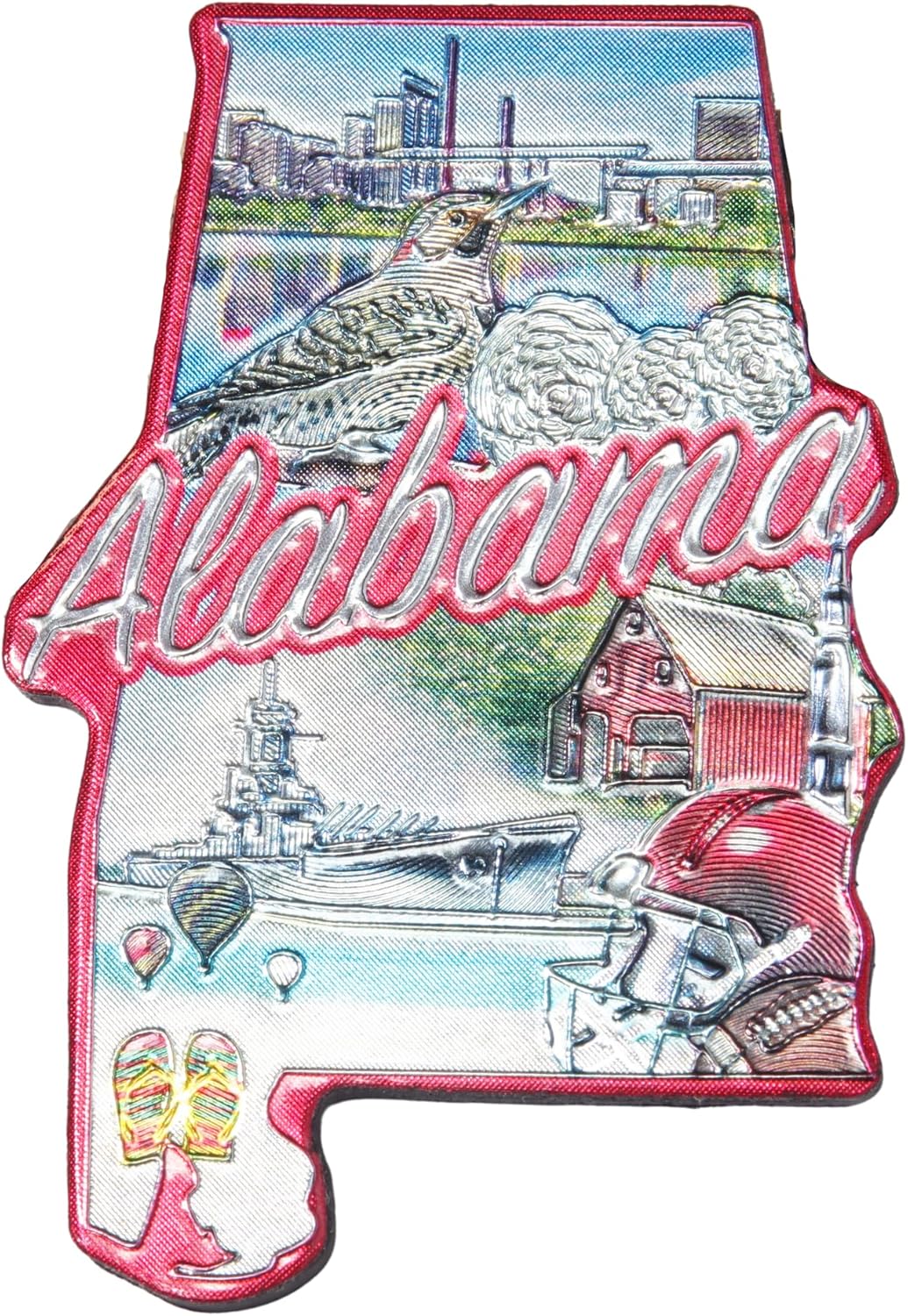 Amazon.com: Alabama State Souvenir Magnet, 3D Collectible Fridge ...