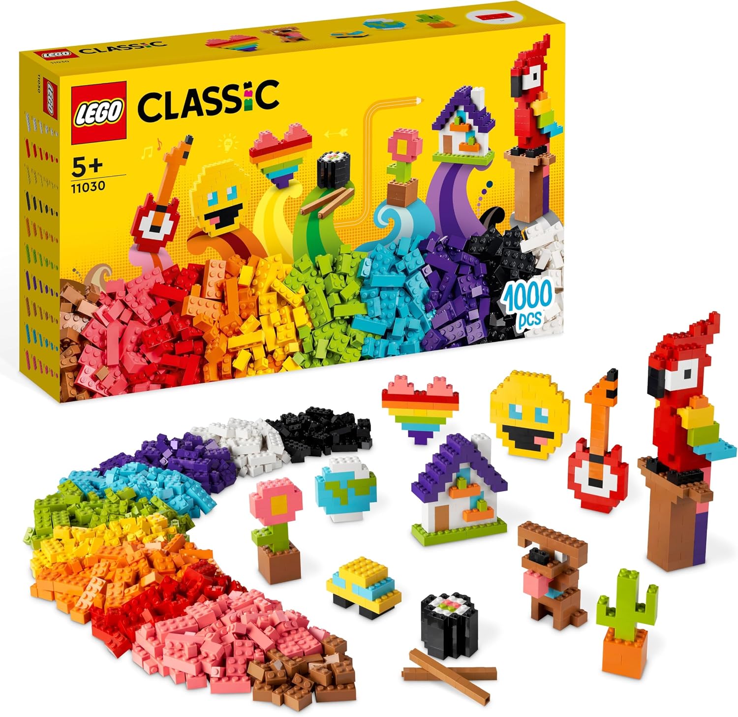 Amazon.com: LEGO Classic Lots of Bricks Construction Toy Set, Build a ...