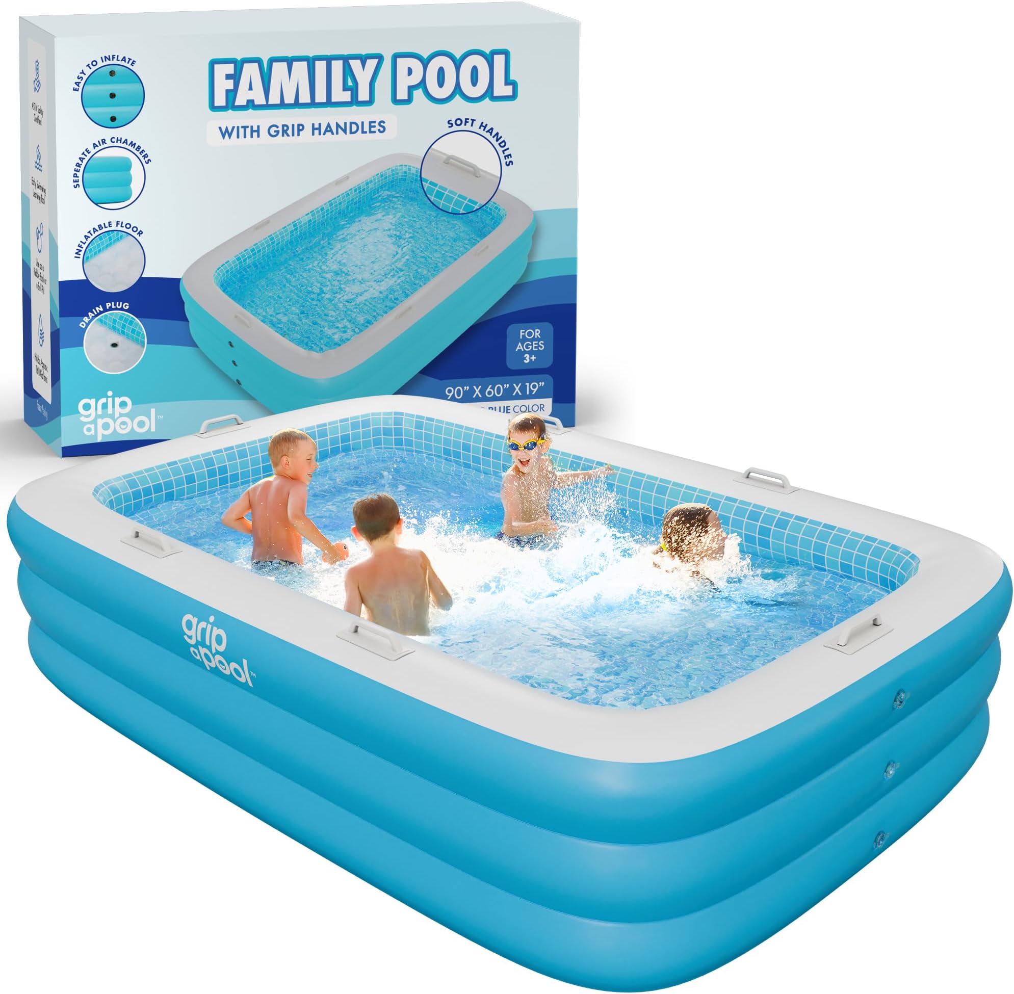 Amazon.com: Bestway 8ft Fast Set Pool | Above Ground Swimming Pool for ...