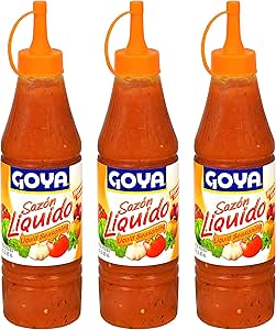 Goya Sazon Liquido - Regular Liquid Sazon Seasoning (3 Pack, Total of ...