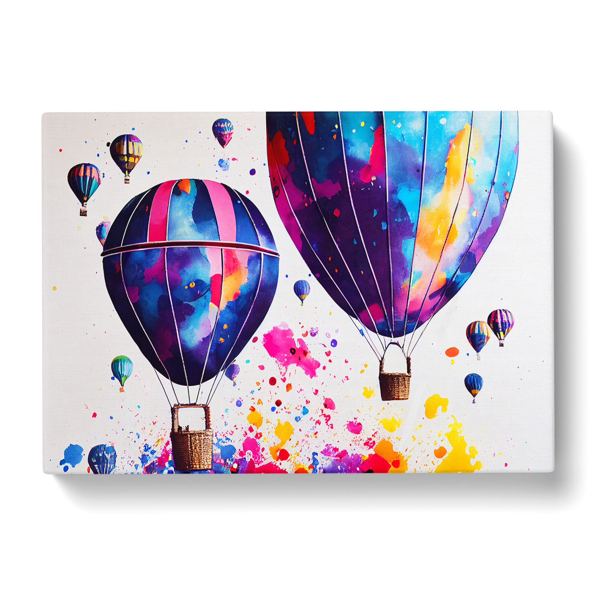 Abstract Hot Air Balloons Hot Air Balloons 18x24 Fully Illuminated LED