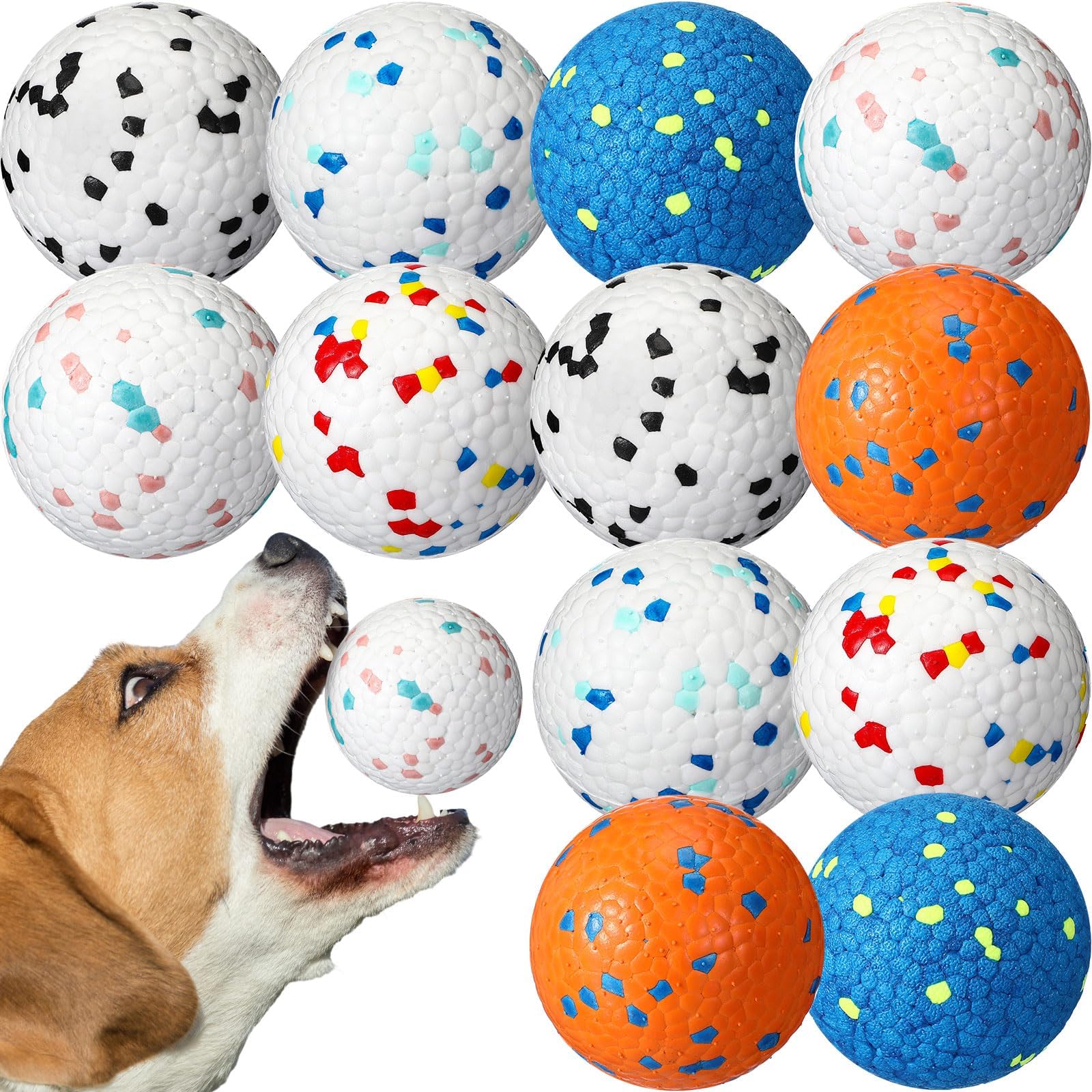 Amazon.com : Jenaai 12 Pcs Dog Balls for Aggressive Chewers Tennis Ball ...
