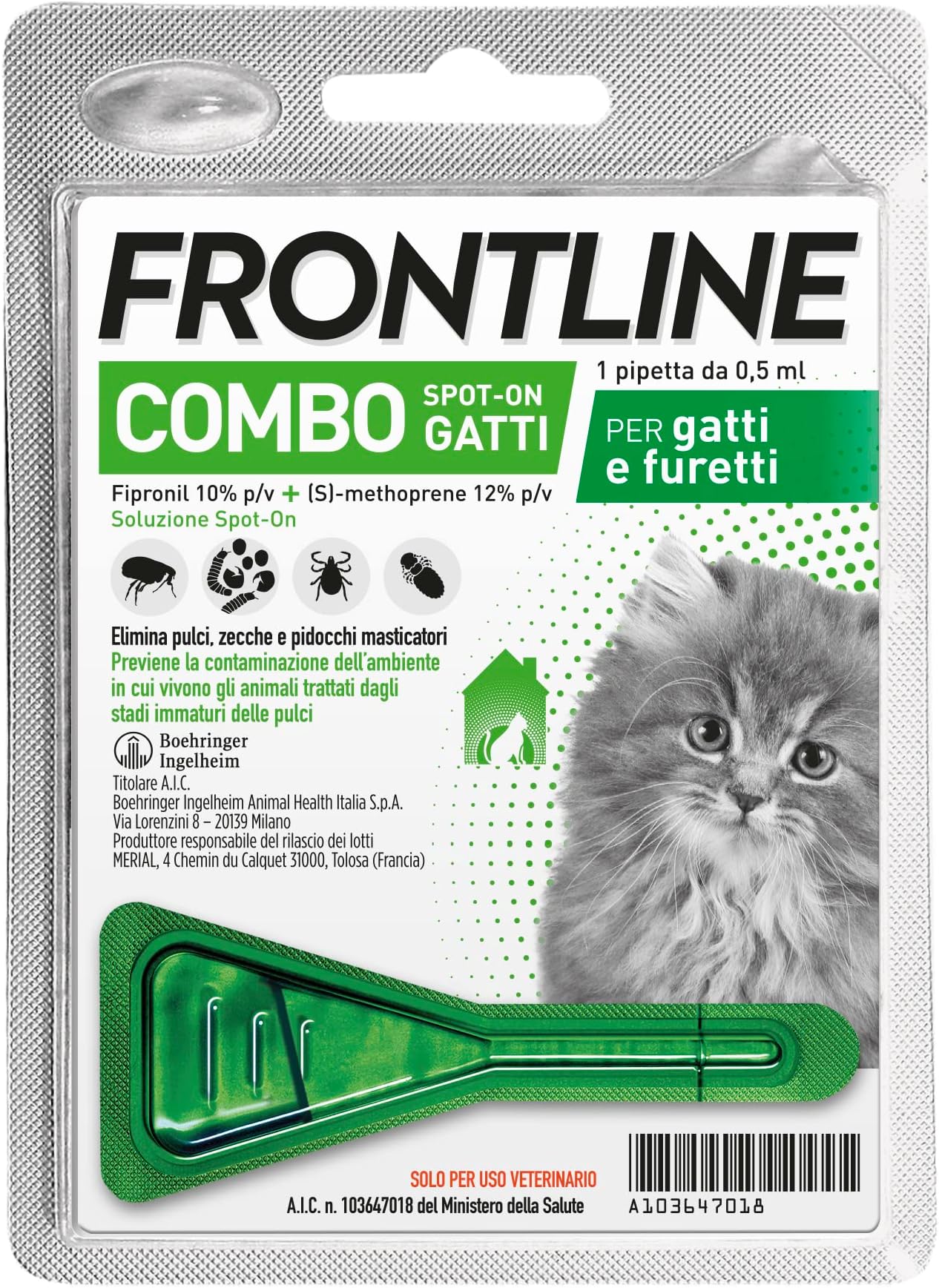 Ad Tab 3 Compresse Antiparassitario Gatto (2-8kg) : Amazon.it