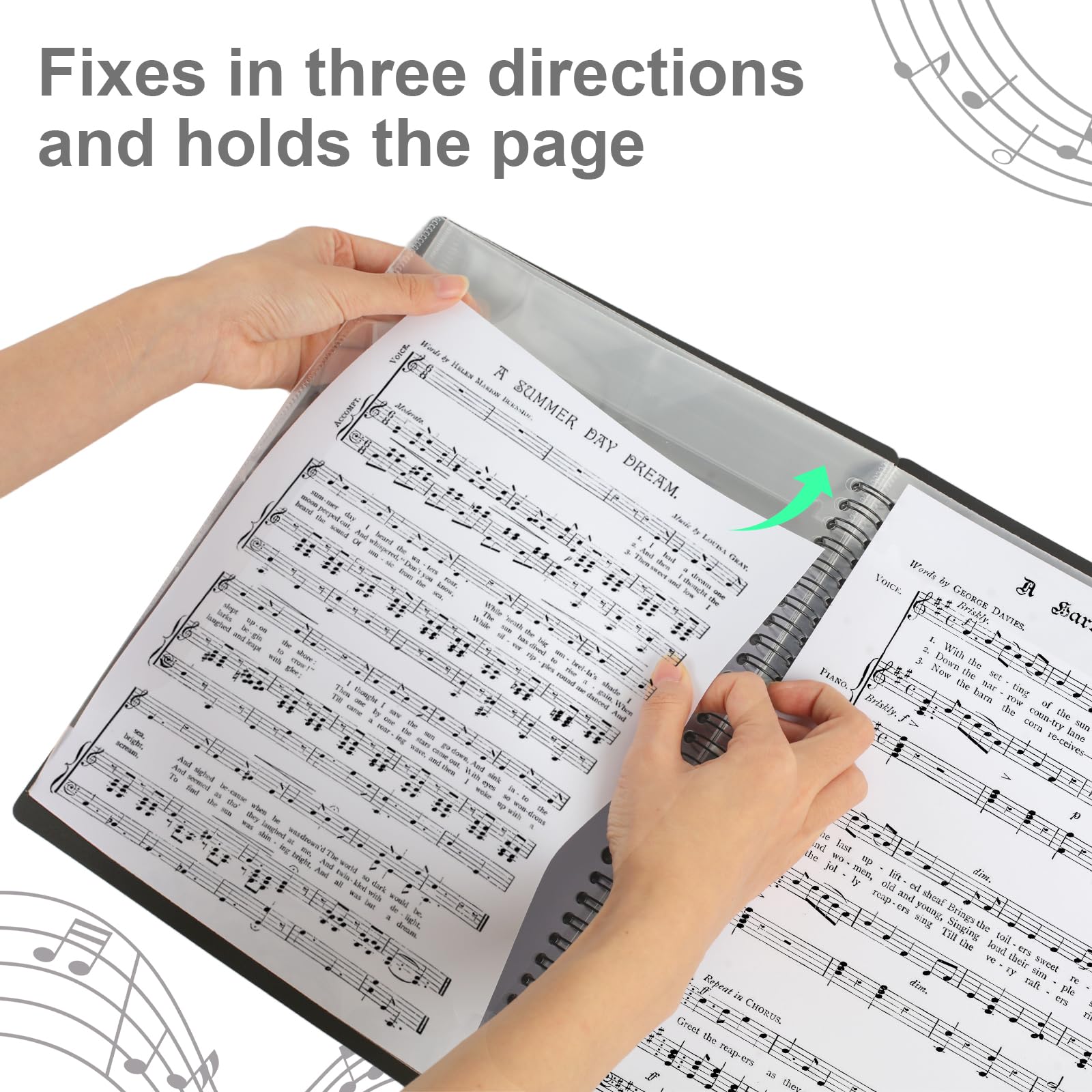 Snapklik.com : Sheet Music Folder, Music Folder, Premium Spiral Binder ...