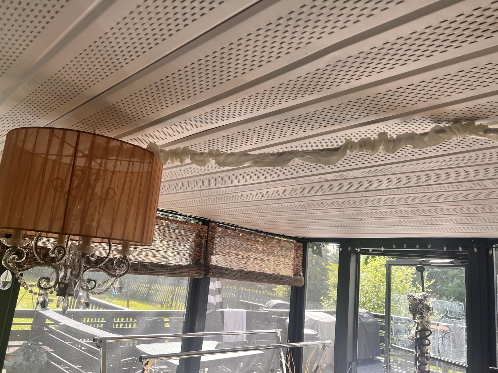 Amazon.com: Chandelier Fabric Cord Cover,1 Pack Black Chandelier Chain ...