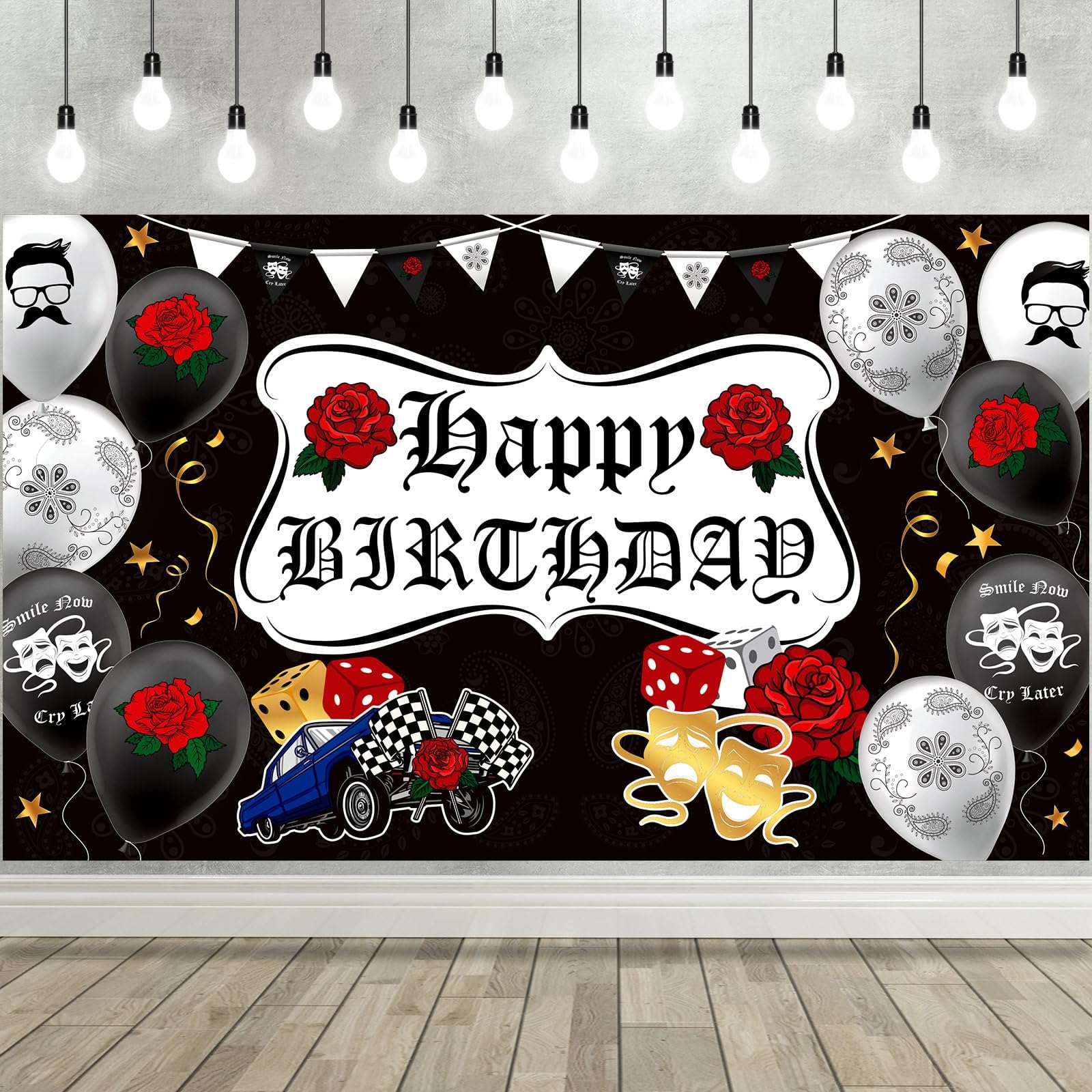 Amazon.com: WovWeave Cholo Party Backdrop Happy Birthday Cholo ...