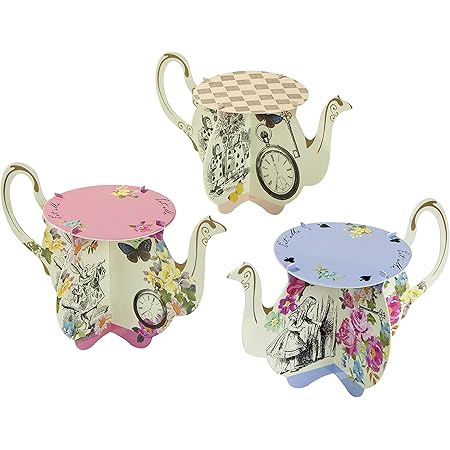 Amazon.com: Talking Tables Truly Alice Drink Set Table Décor for a Tea ...