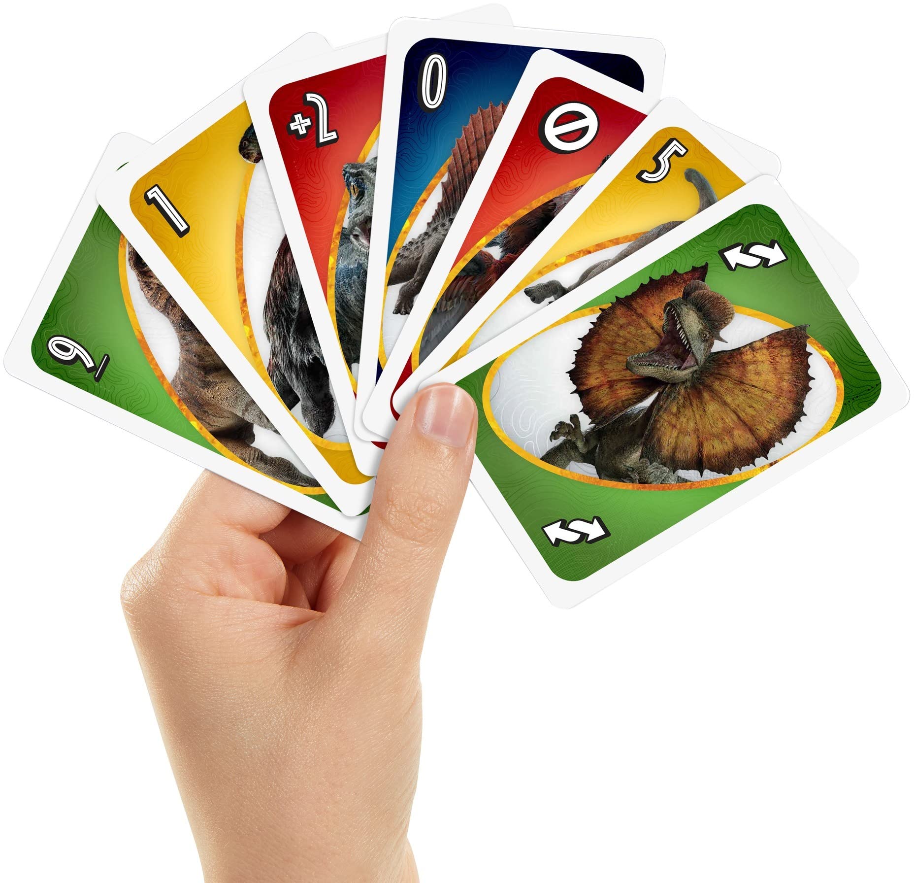 Buy UNO Jurassic World Dominion Card Game with Movie-Themed Deck ...