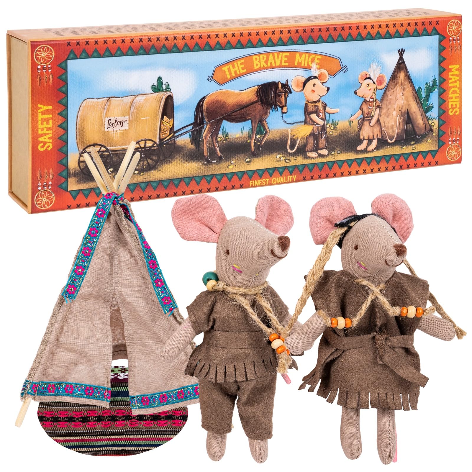 Amazon.com: LEVLOVS Christmas Mouse in a Match Box and Friends Toy Baby ...