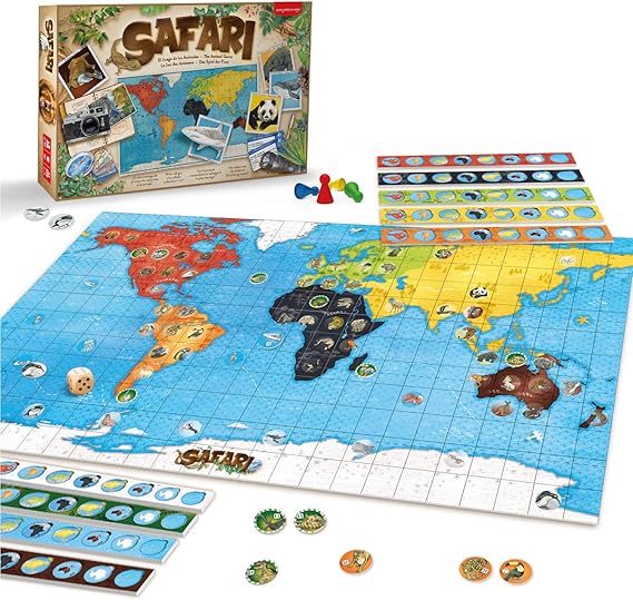 Safari, Le Jeu des Animaux. Jeu de société et de stratégie pour tout ...