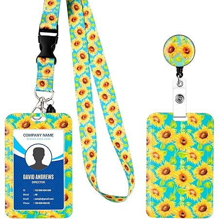 Hidden Disability Sunflower Lanyard - PVC ID Card with Breakaway Yellow ...