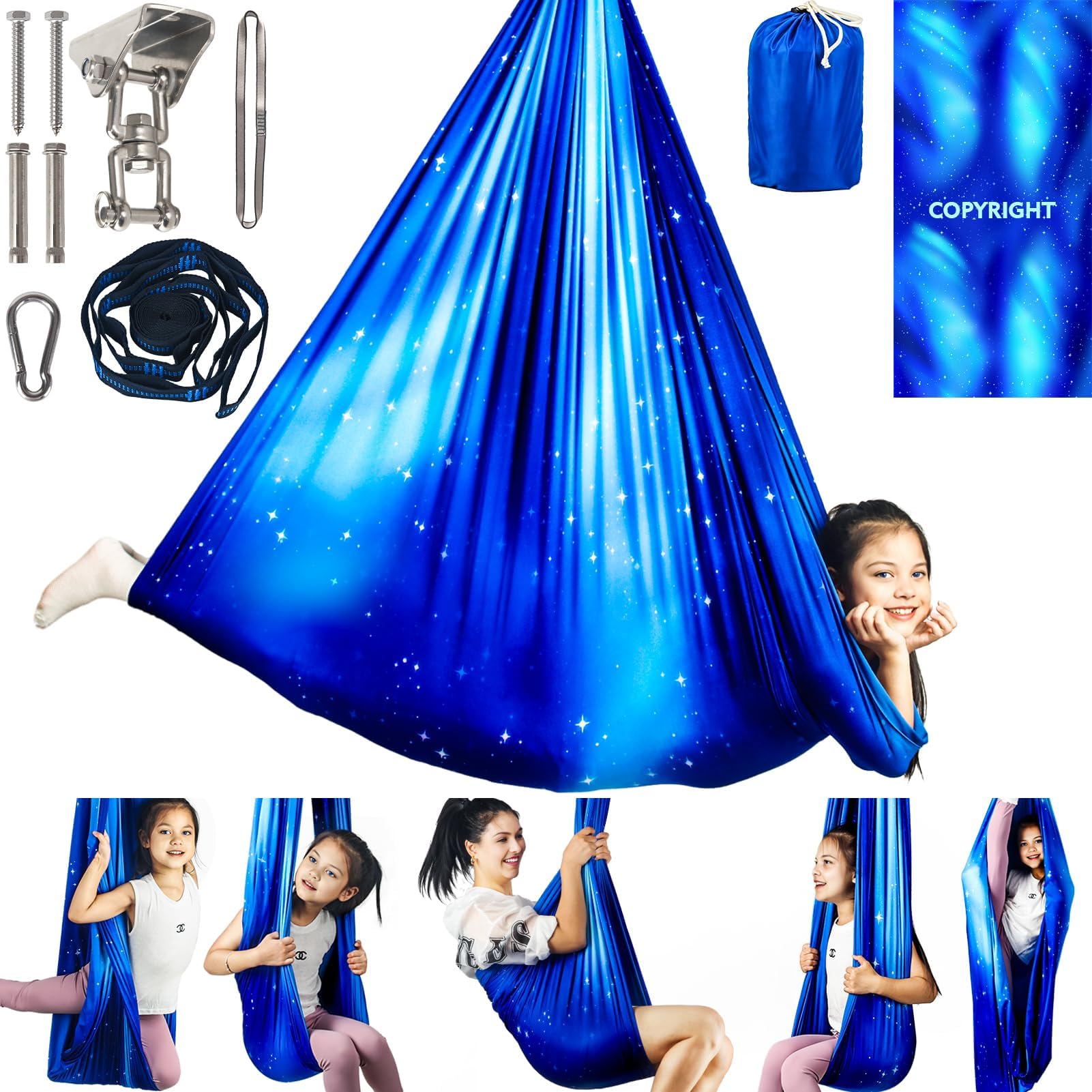 Snapklik.com : Sensory Swing For Kids & Adults Holds Up To 300lbs ...
