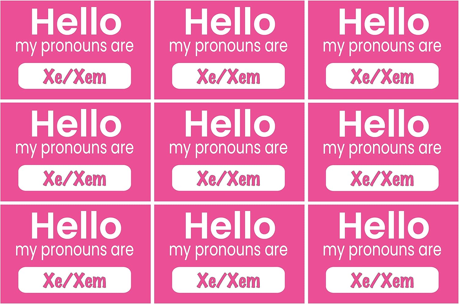 Amazon.com: LGBTQ Pronouns Stickers | Hello My Pronouns Are Vinyl ...