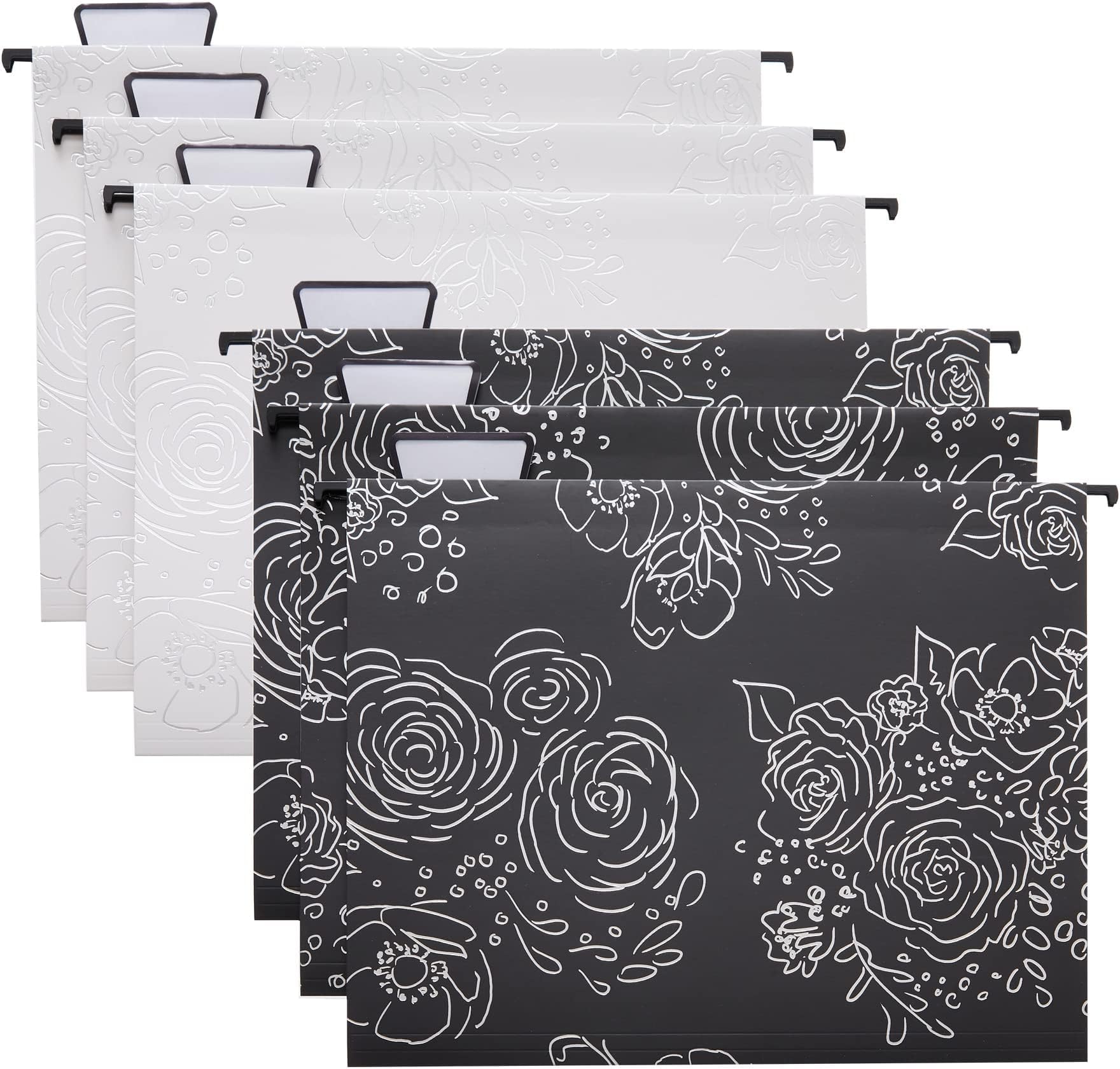 Amazon.com : 6 Pack Hanging File Folders Filing Cabinet Organizer ...