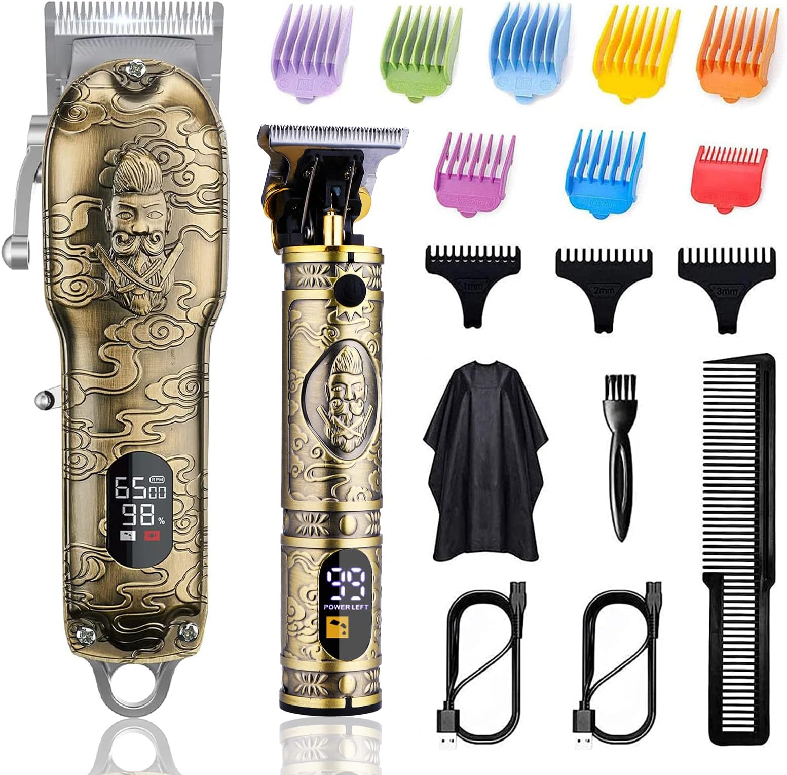 Amazon.com: GLAKER Hair Clippers for Men Professional, Cordless ...