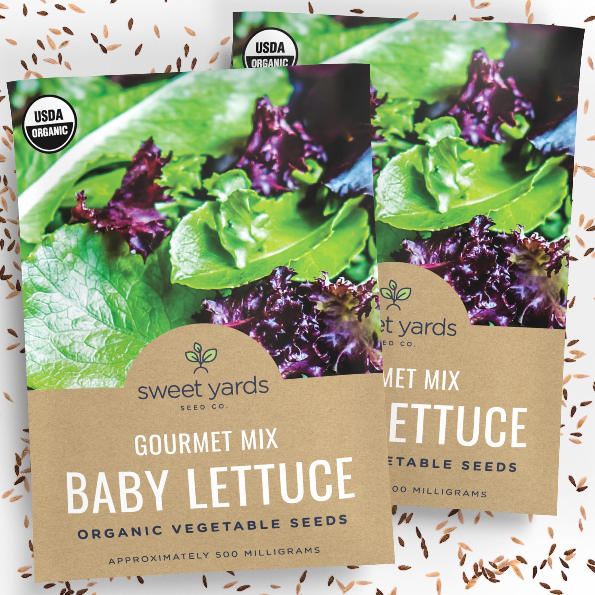 Amazon.com : 12 Lettuce and Greens Seed Pack - Heirloom and Non GMO ...