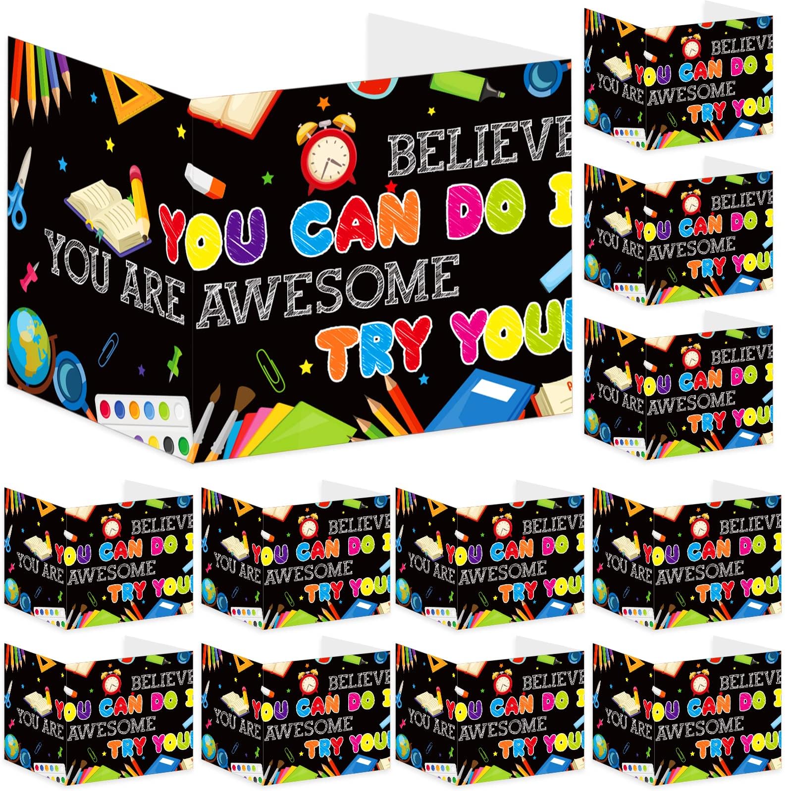 Desk Dividers 24 Pcs School Privacy Folder For Student Thick Cardboard ...