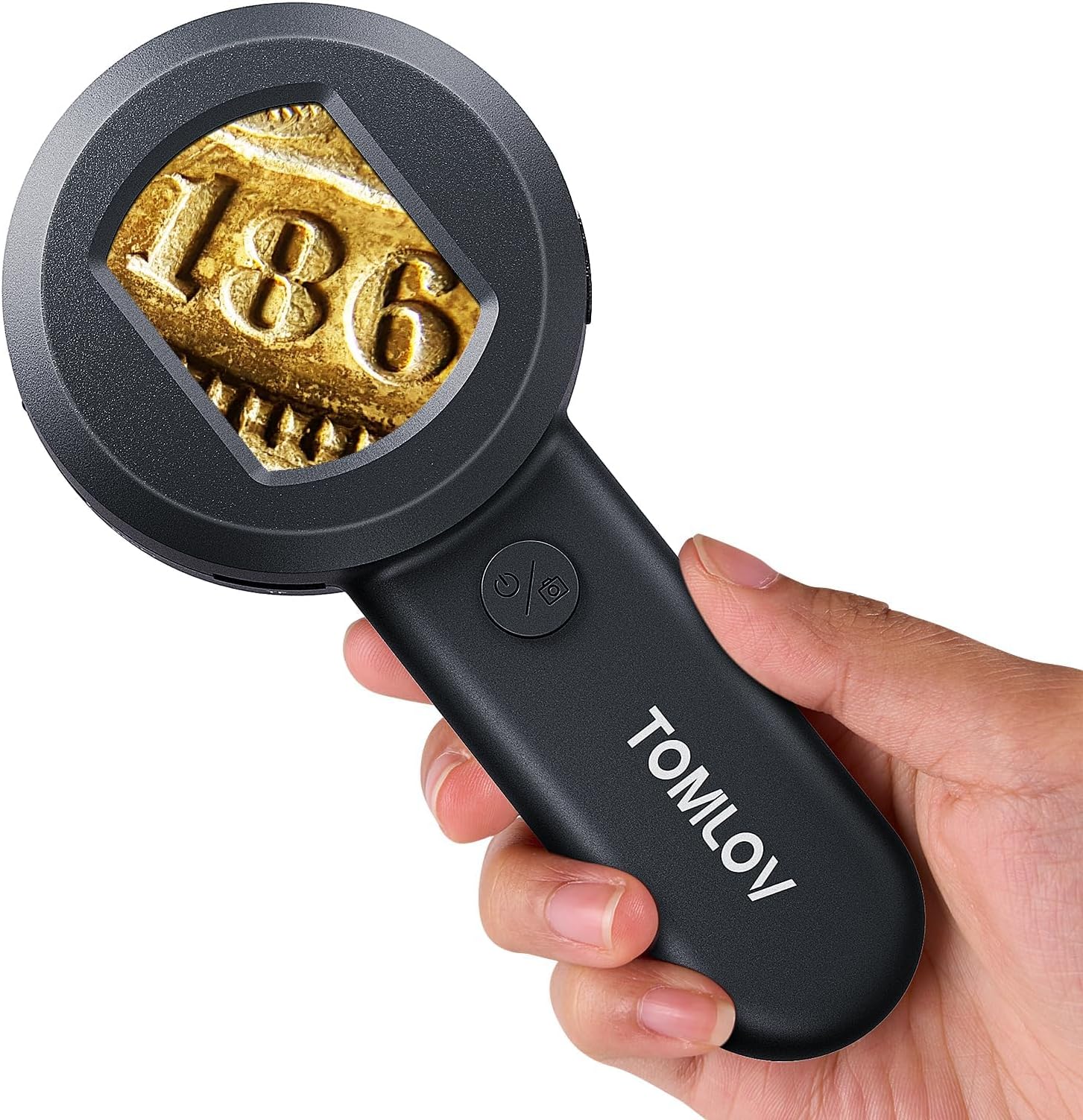 Amazon.com : TOMLOV P10 Microscope for Adults Kids, Handheld Coin ...