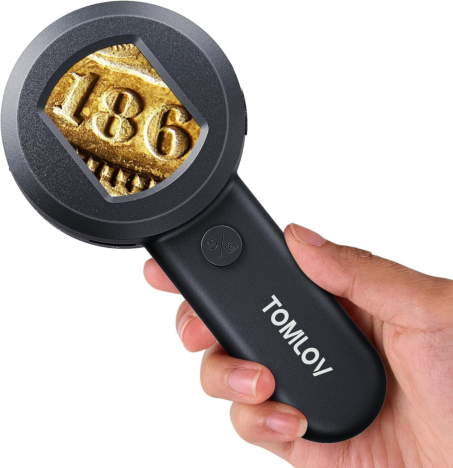 Amazon.com : TOMLOV P10 Microscope for Adults Kids, Handheld Coin ...