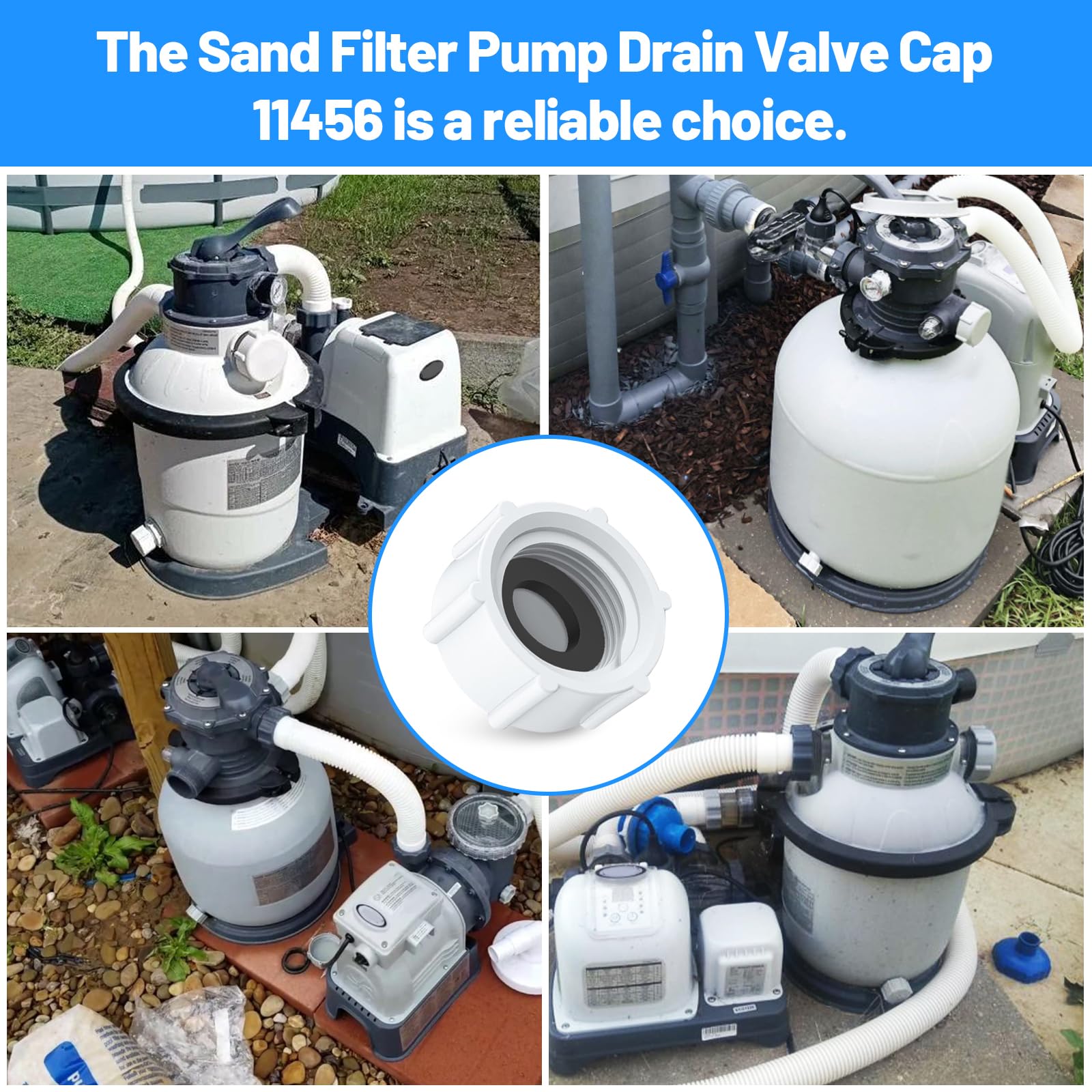 Snapklik.com : 11456 Pool Drain Valve Cap