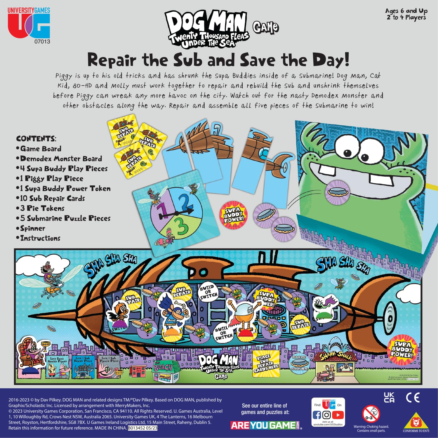 Dog Man 20,000 Fleas Under The Sea Board Game – BigaMart
